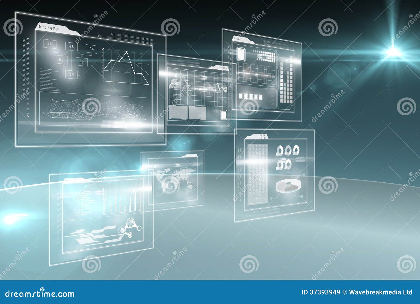 Business interface stock illustration. Illustration of graph - 37393949