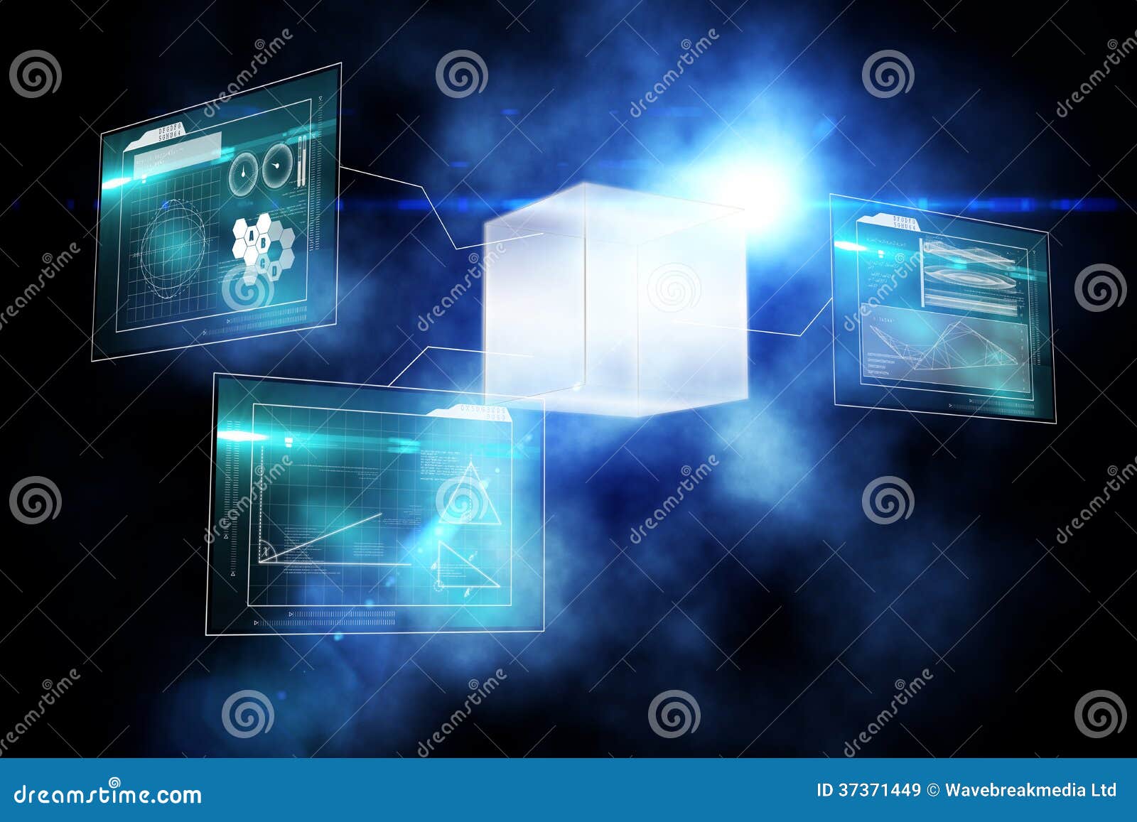 Business interface stock illustration. Illustration of digitally - 37371449