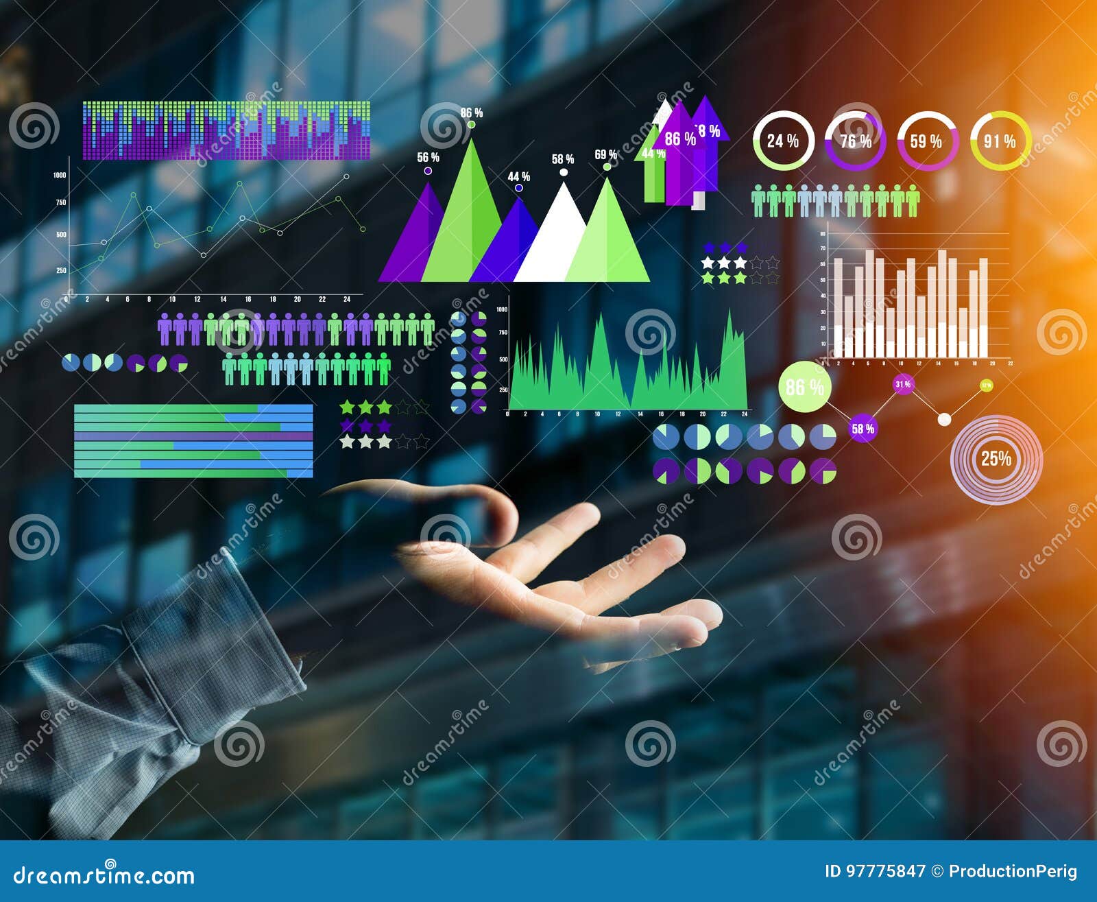 Business Interface with Chart Graph and Stats - Business and Fin Stock ...