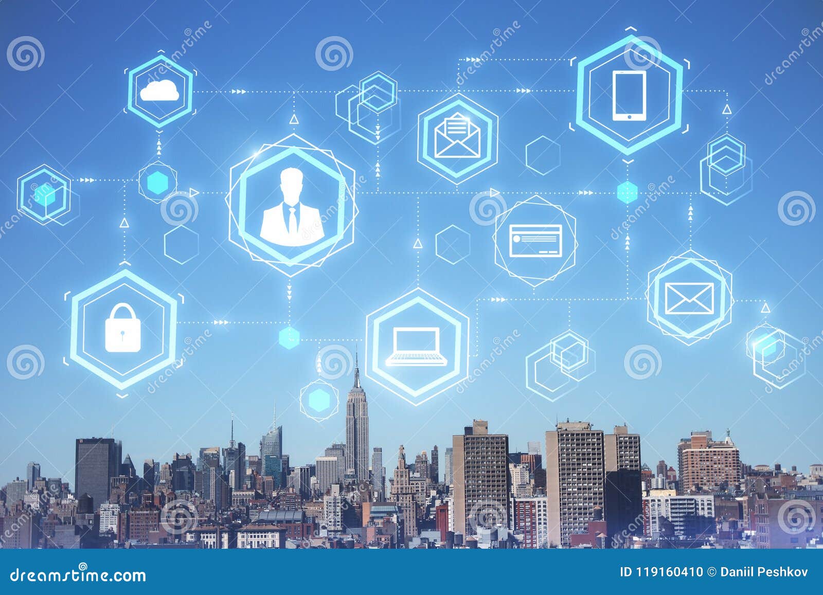 Business interface in city stock photo. Image of chart - 119160410