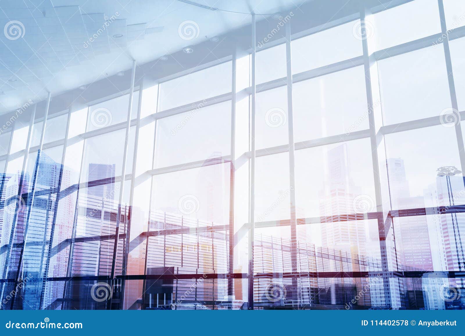 Business Interior Double Exposure High Tech Stock Photo - Image of life ...