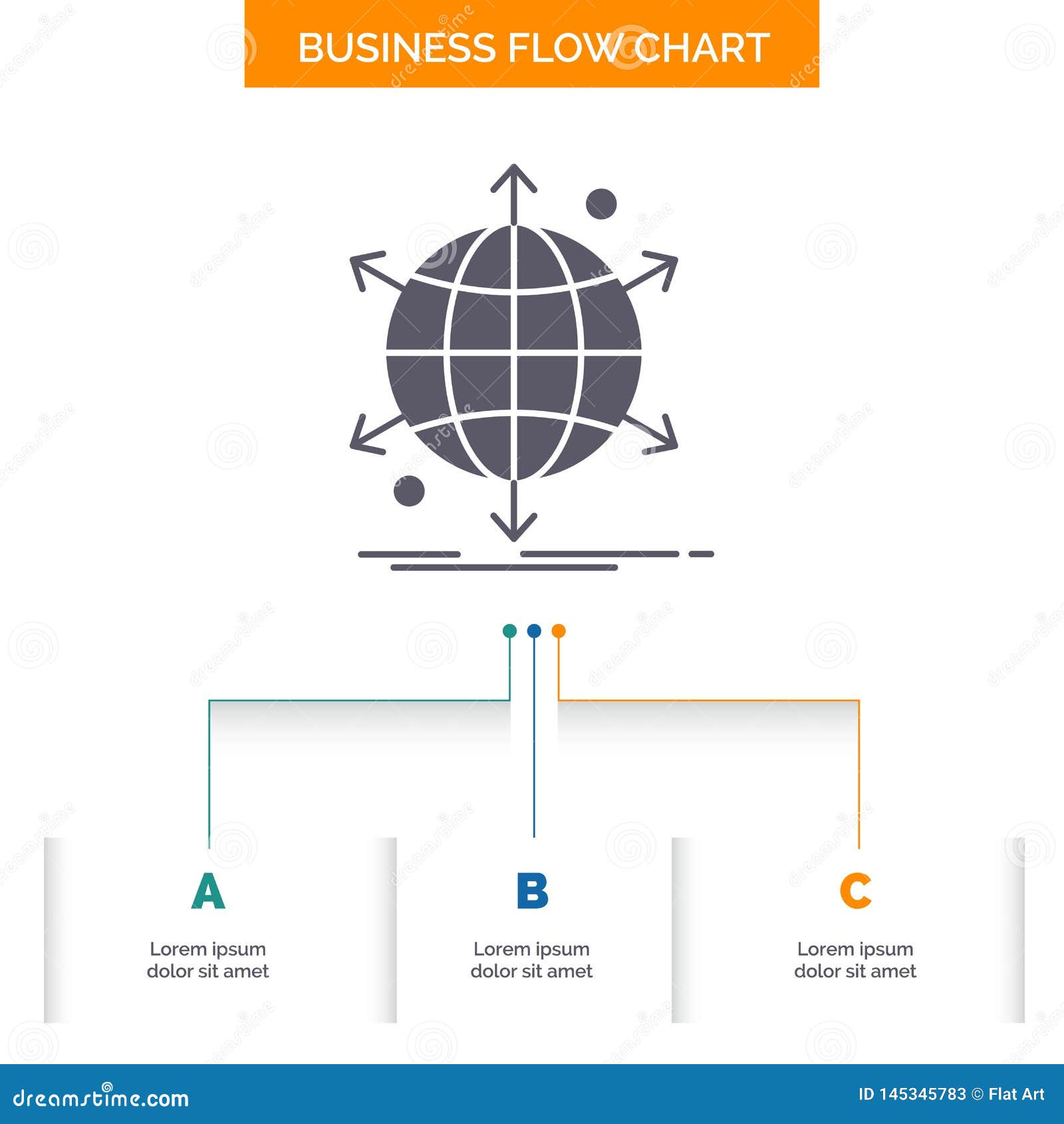 Business, International, Net, Network, Web Business Flow Chart Design ...