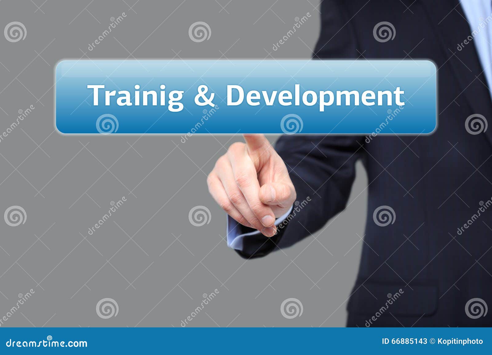 Business, Internet Concept - Businessman Pressing Training and ...