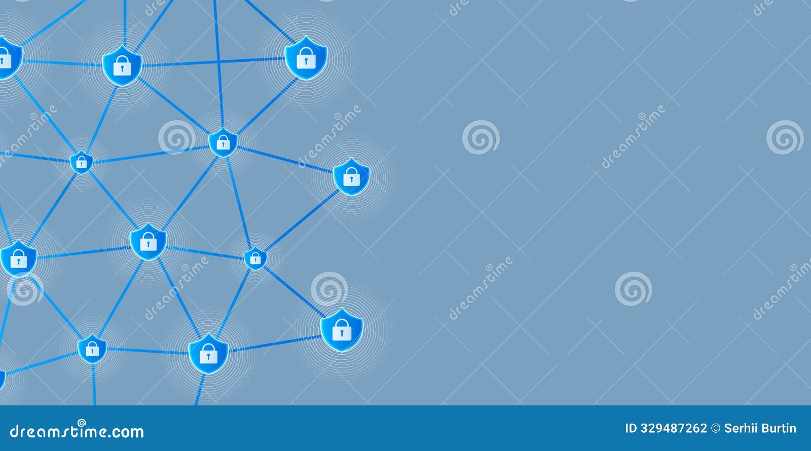 Business Internet Cyber Security Connection Network Concept. Vector ...