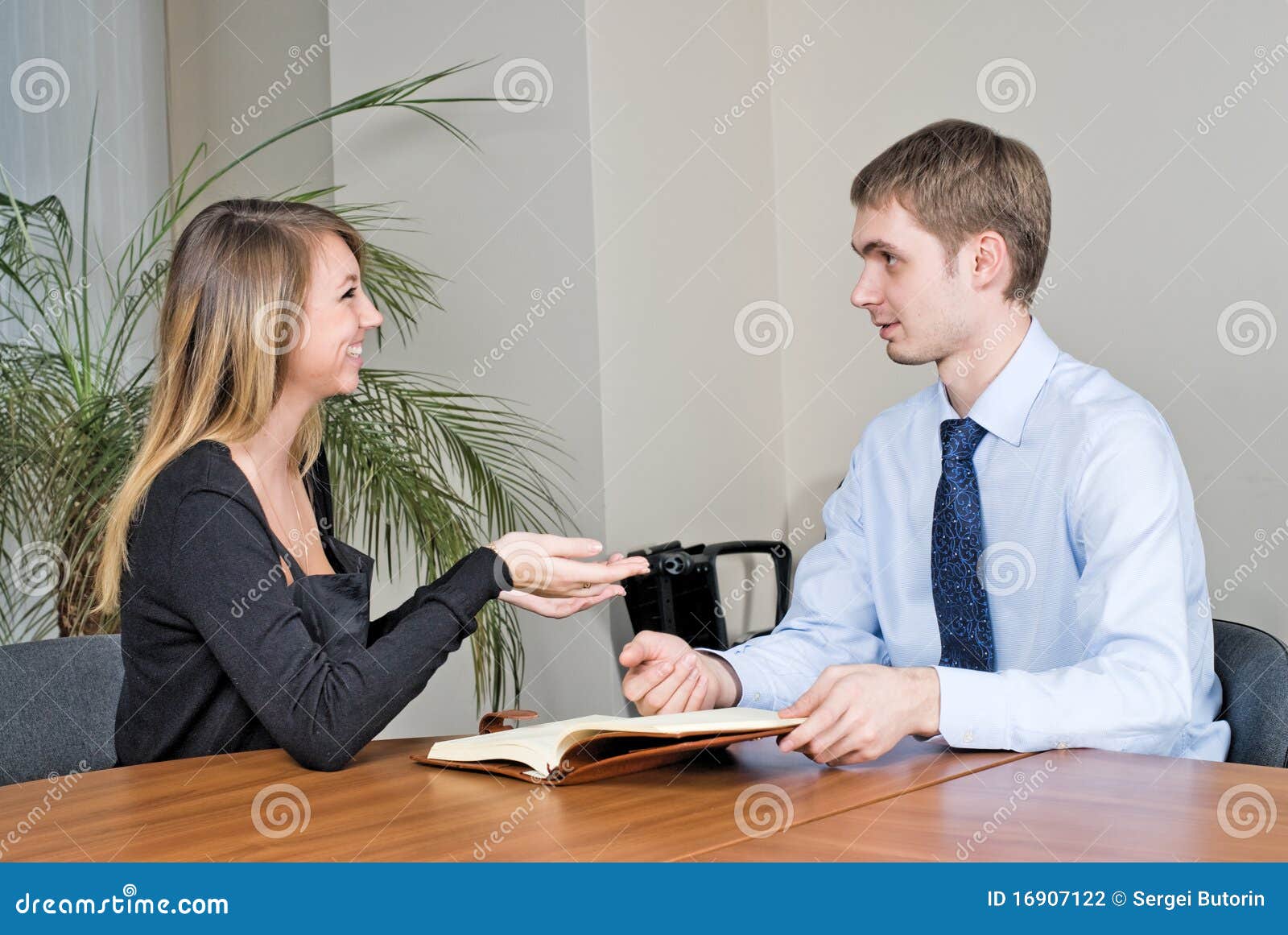Business Interview stock photo. Image of colleagues, adults - 16907122