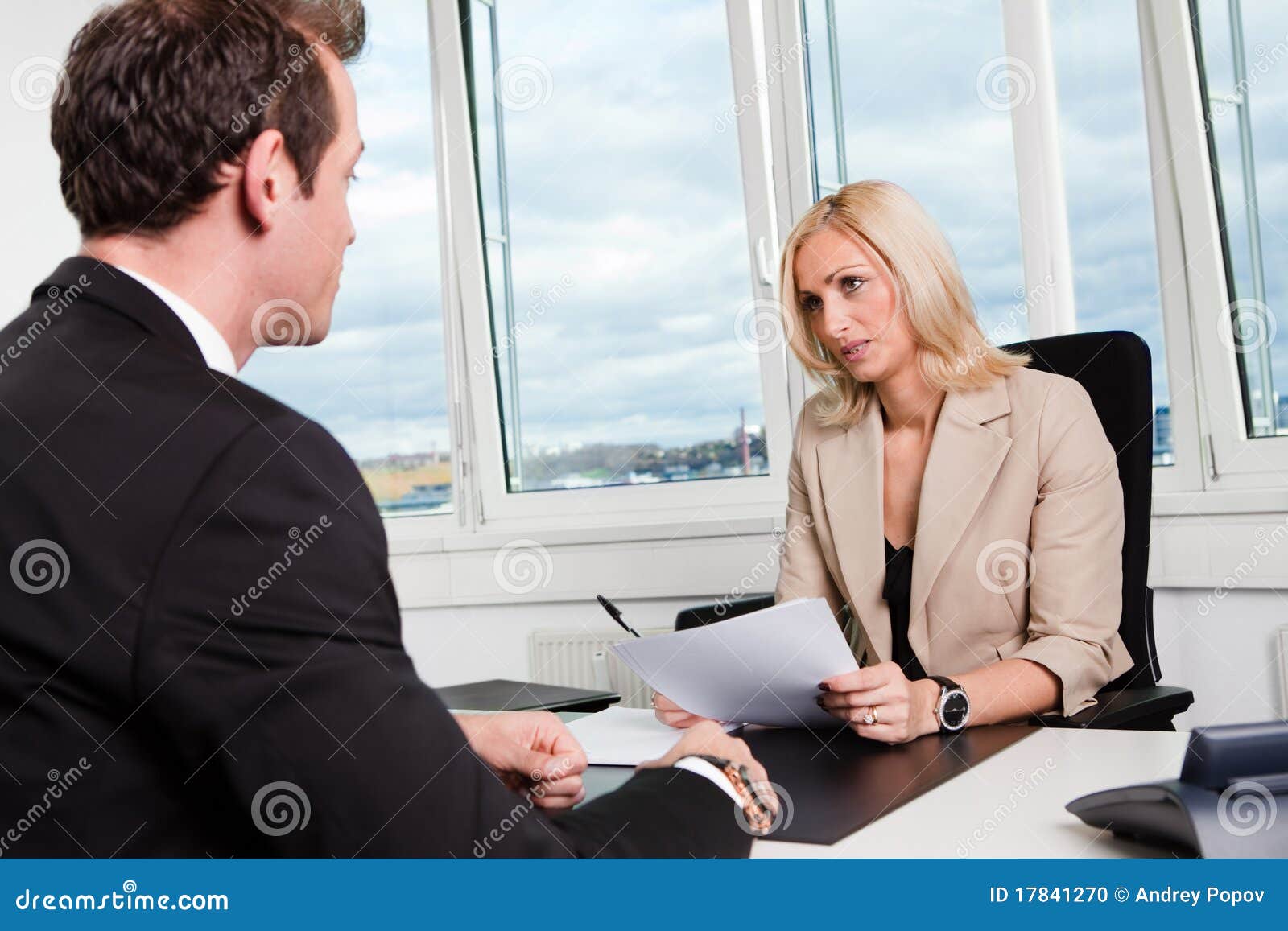 Business Interview stock photo. Image of businessman - 17841270