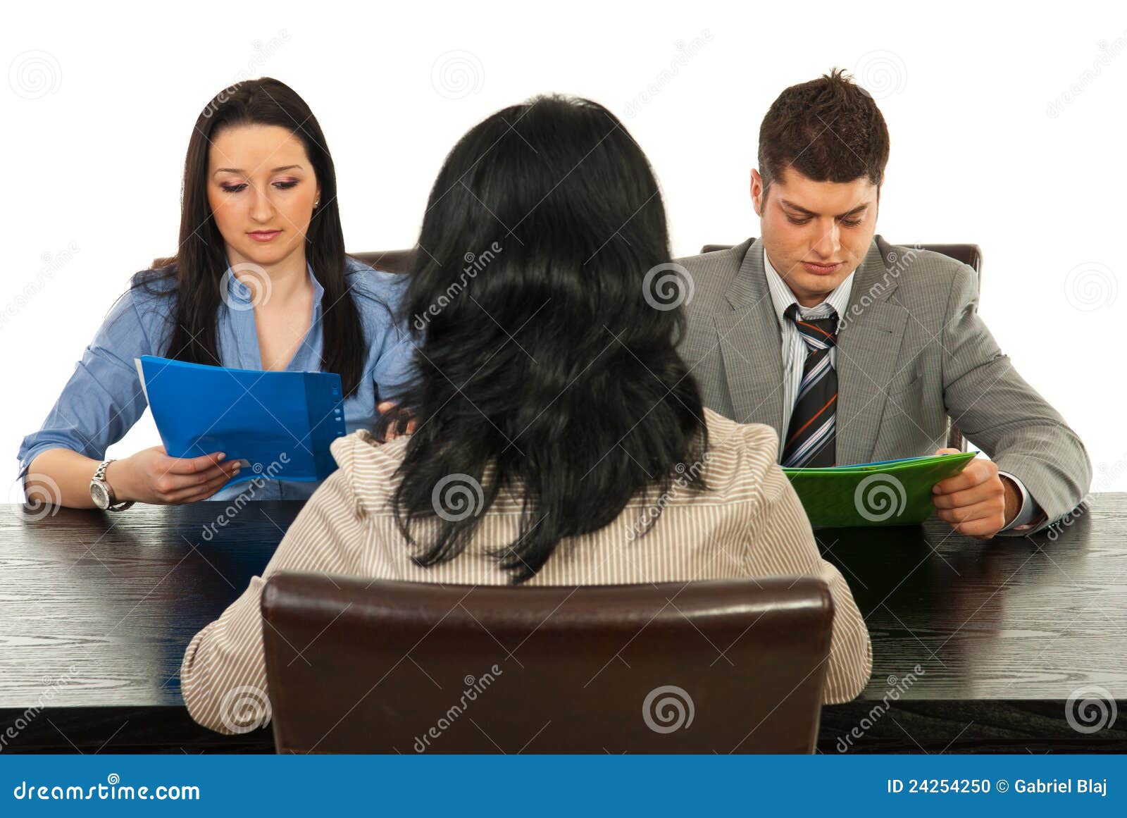 Business interview stock photo. Image of females, executives - 24254250