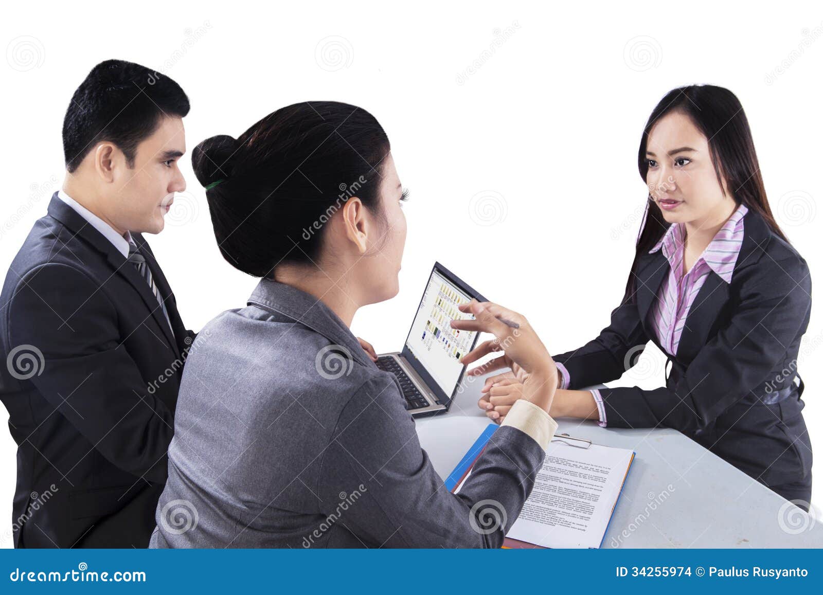 Business Interview stock photo. Image of meeting, chinese - 34255974