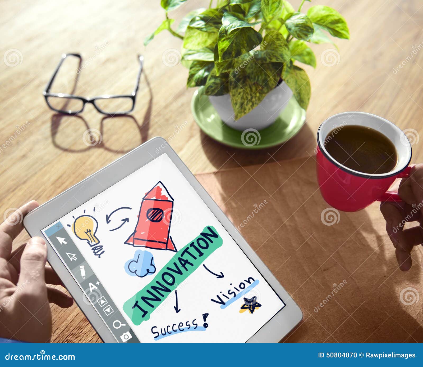 Business Invention Innovation Technology Office Working Concept Stock ...