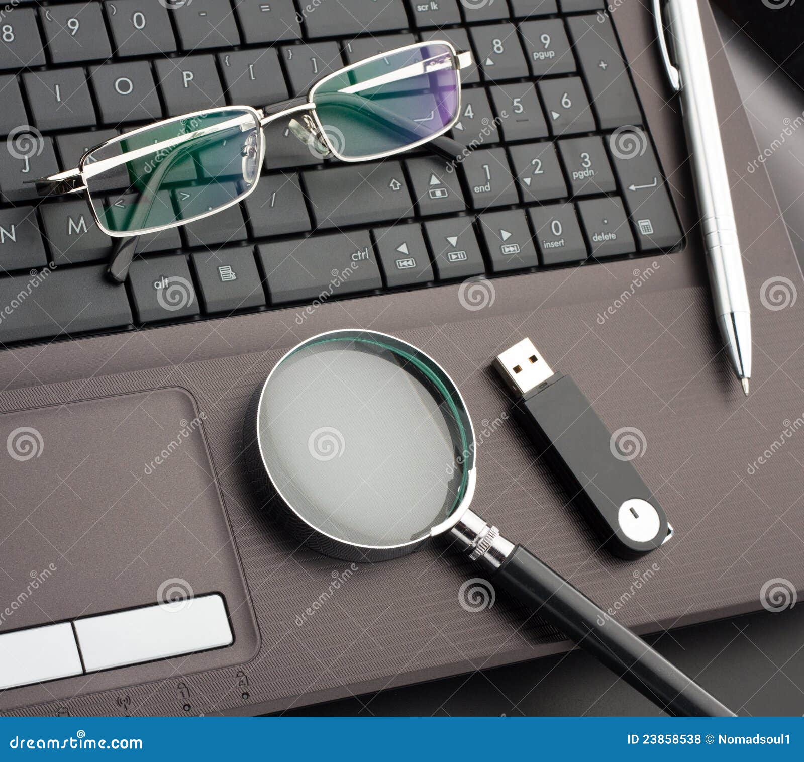 Business items stock photo. Image of medium, magnification - 23858538