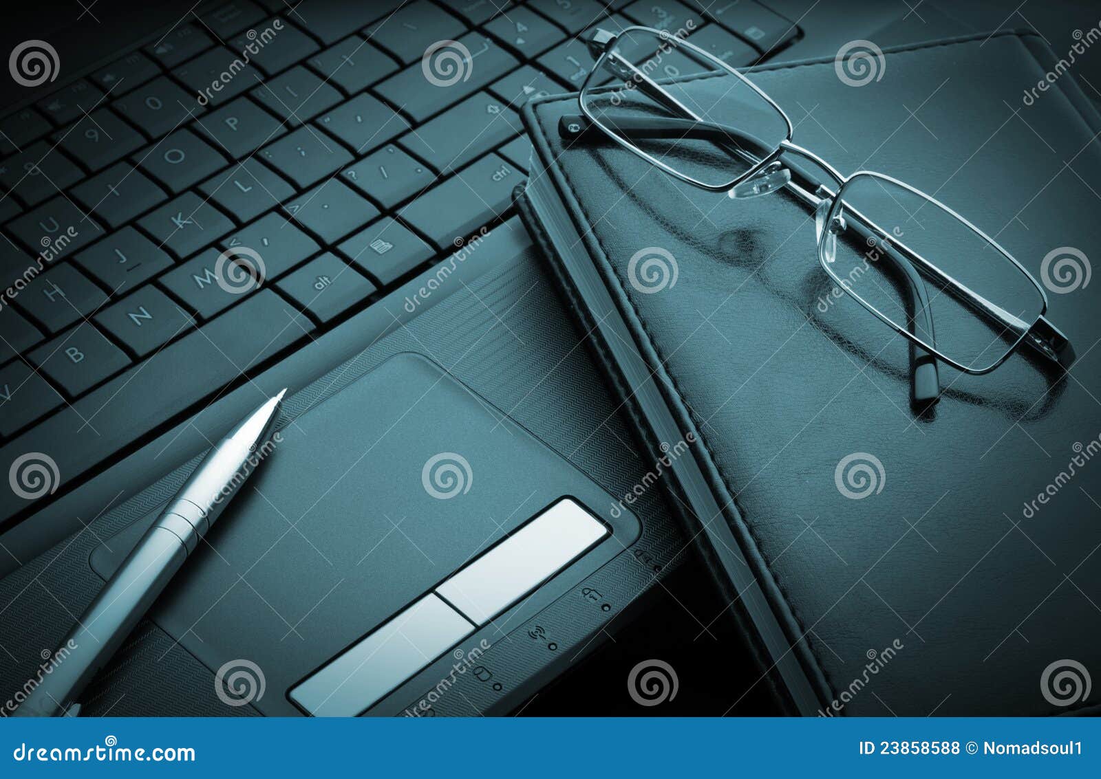 Business items stock photo. Image of ballpoint, book - 23858588