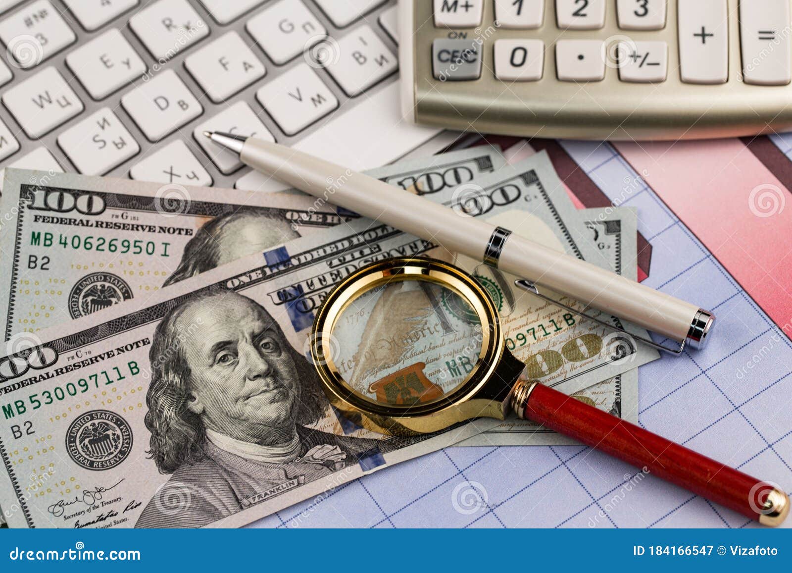 Items for Doing Business in the Office on the Table Stock Image - Image ...