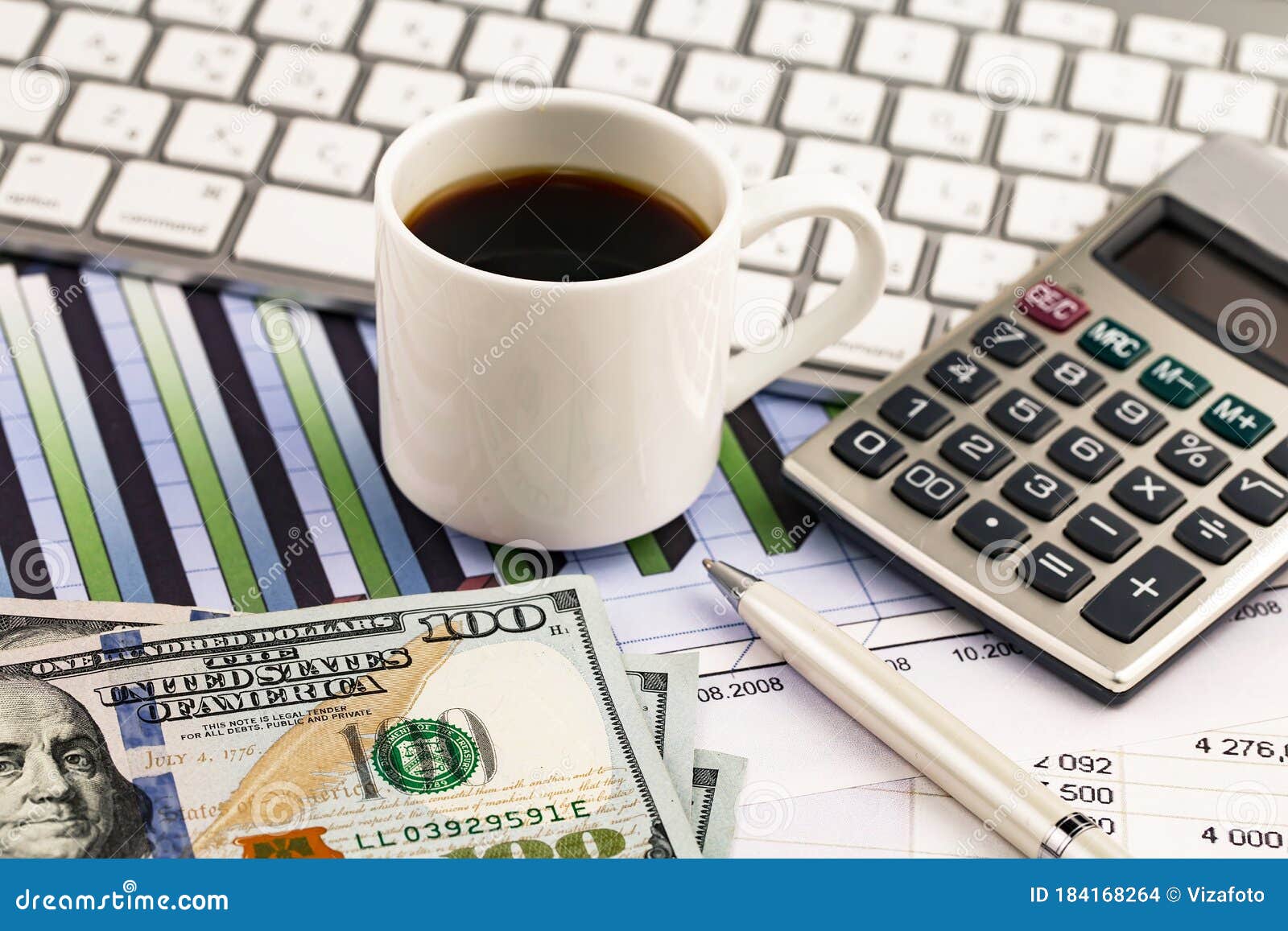 Items for Doing Business in the Office on the Table Stock Photo - Image ...