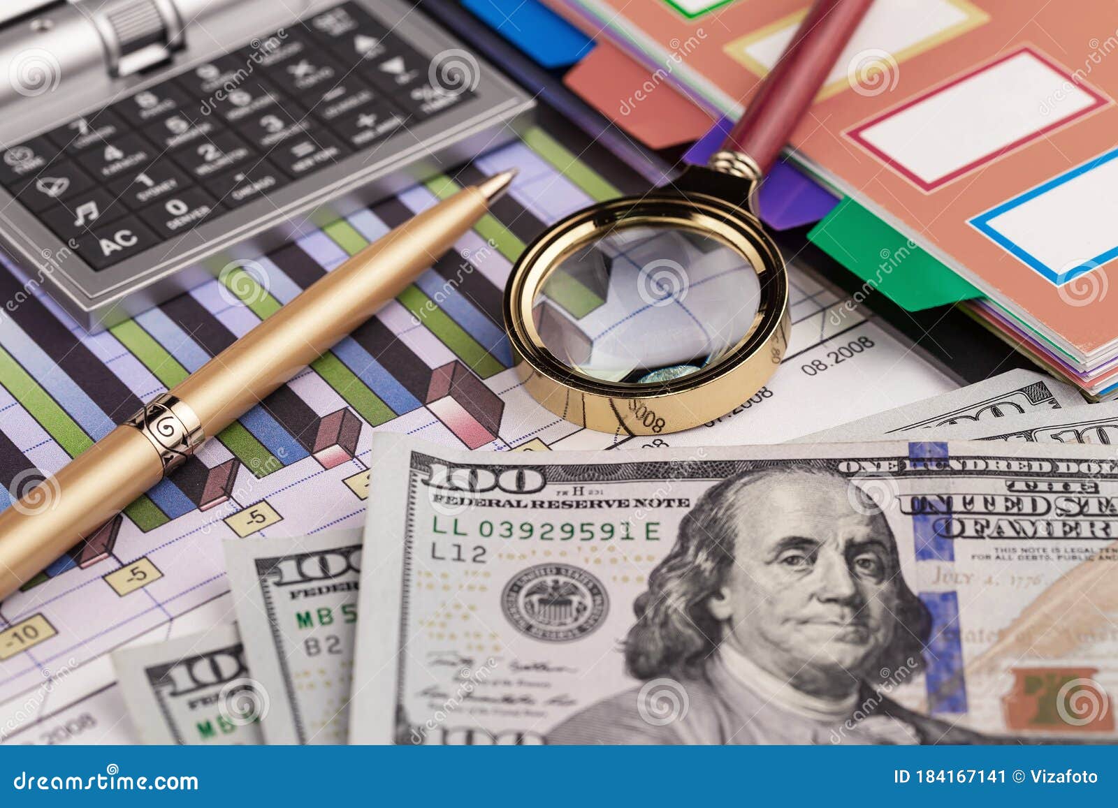 Items for Doing Business in the Office on the Table Stock Image - Image ...