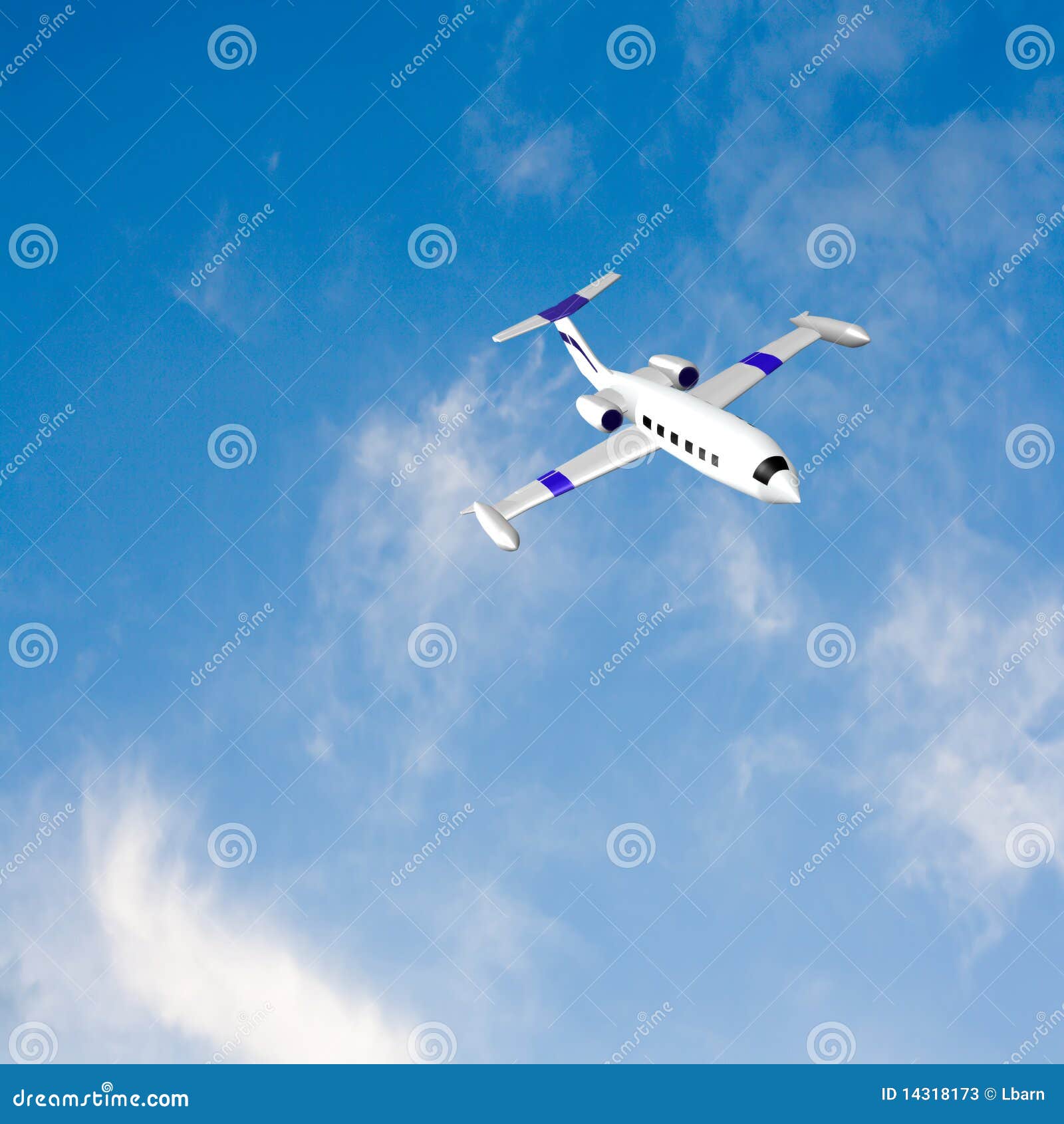 Business jet blue sky stock image. Image of aviation - 14318173