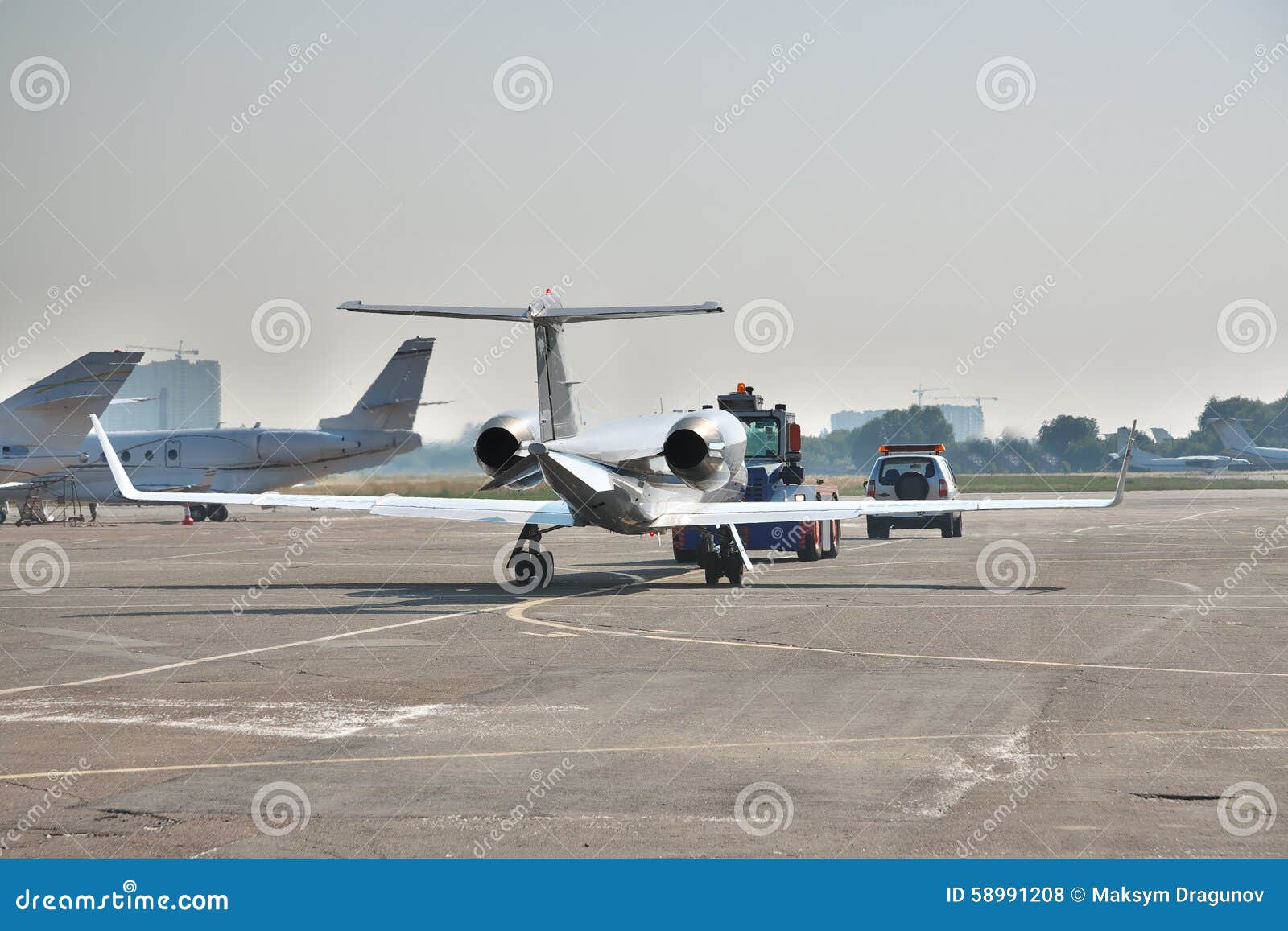 Business jet stock photo. Image of business, aviation - 58991208