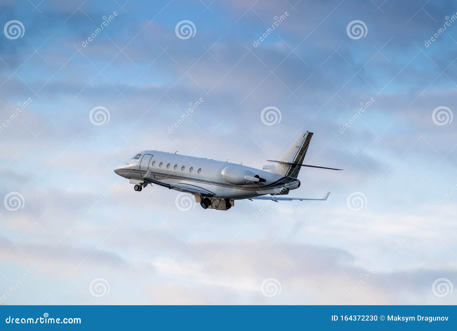 Business jet takeoff stock photo. Image of trip, exclusive - 164372230