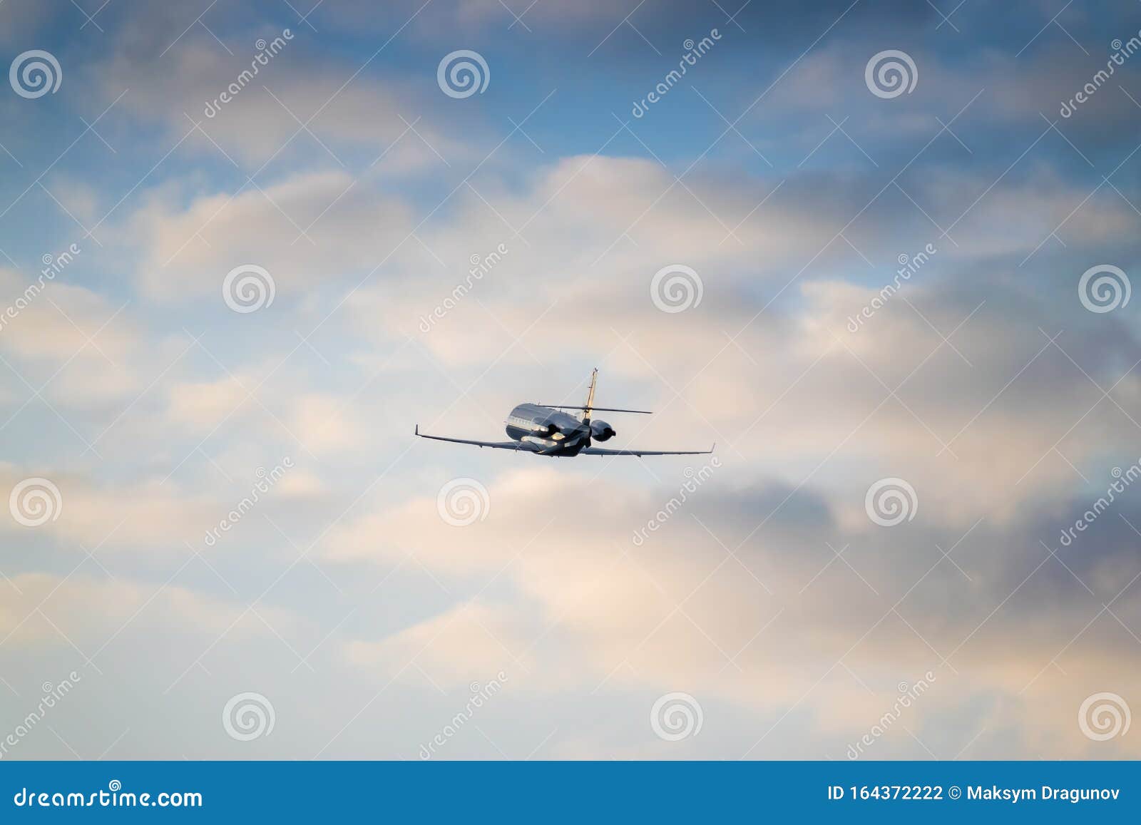 Business jet takeoff stock photo. Image of light, takeoff - 164372222