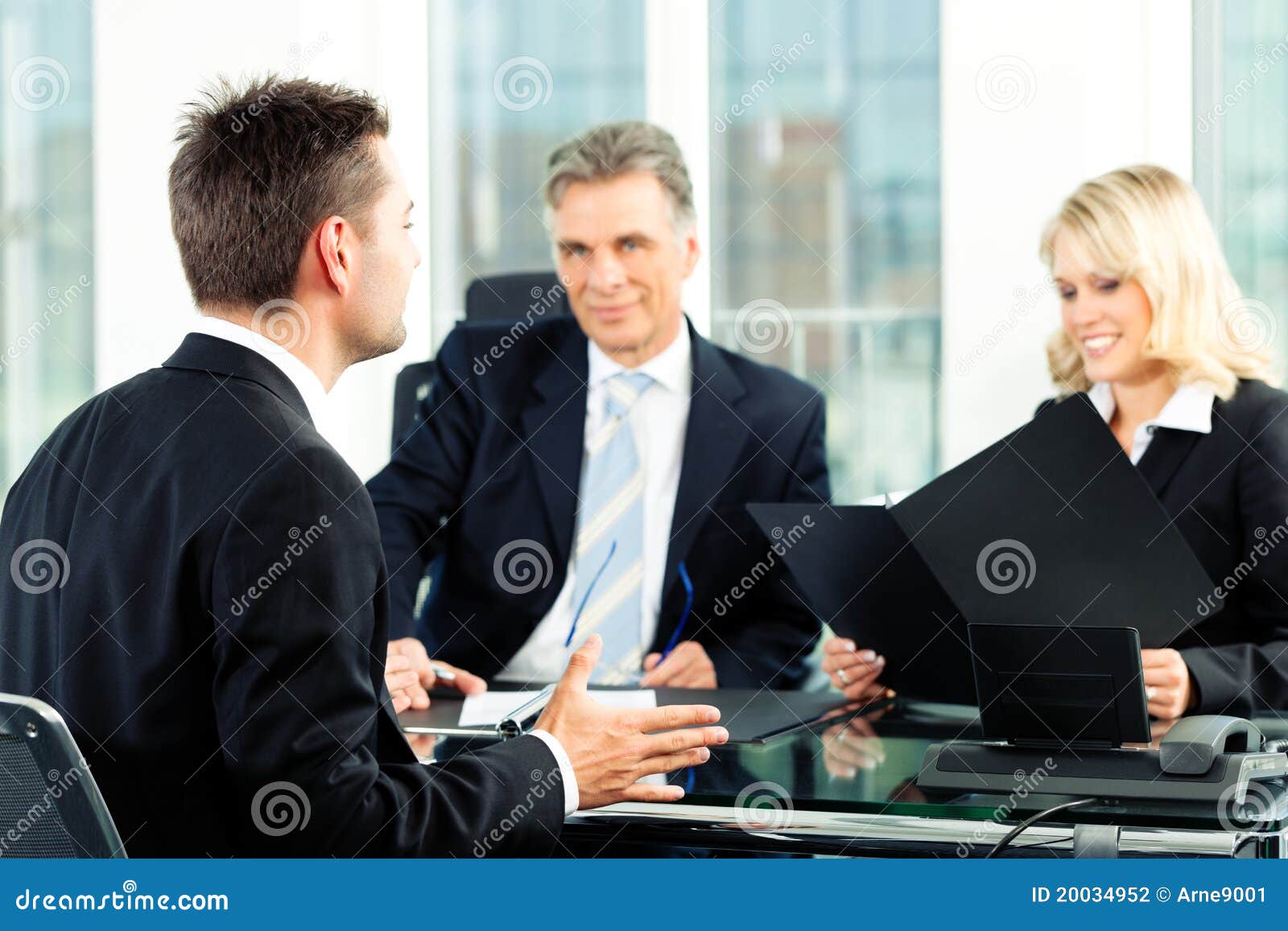Business - Job Interview stock photo. Image of black - 20034952