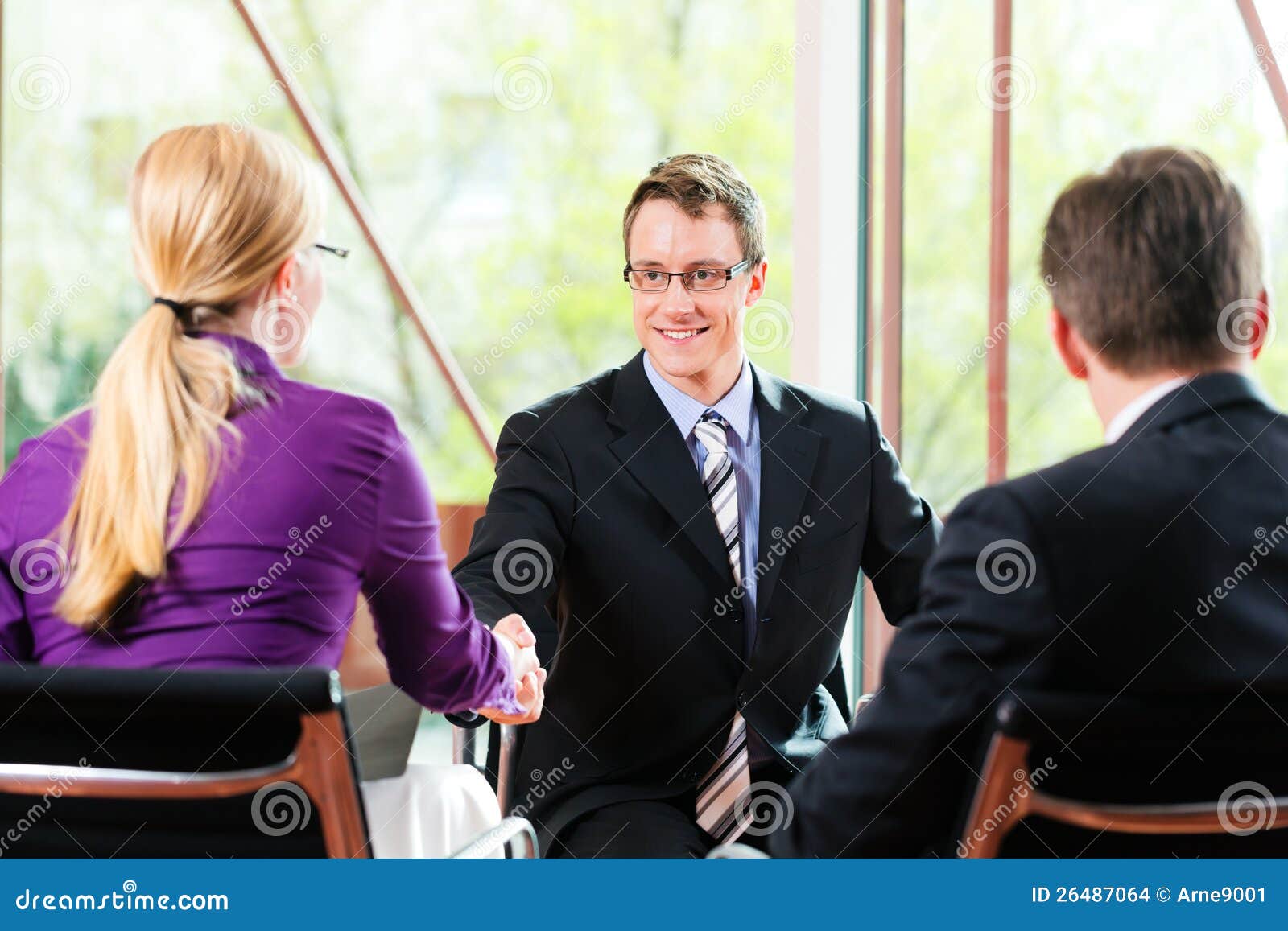 Business - Job Interview with HR and Applicant Stock Photo - Image of ...