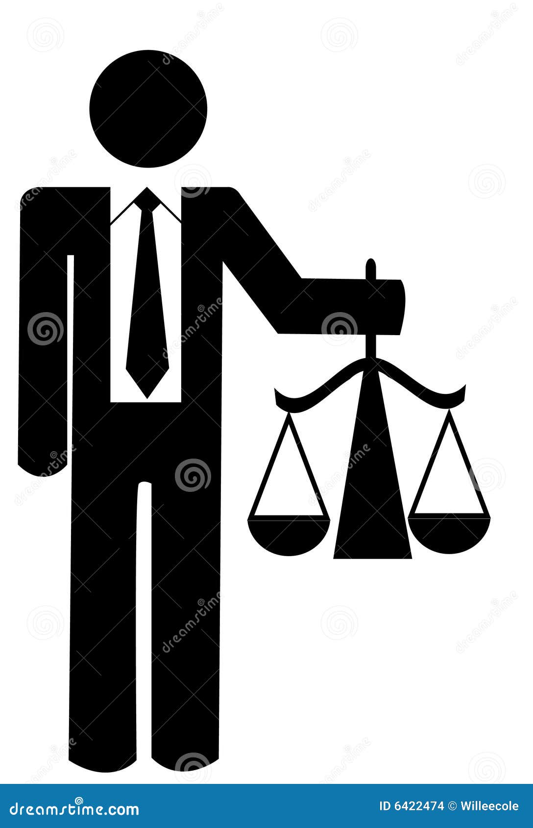Business justice stock vector. Illustration of decision - 6422474