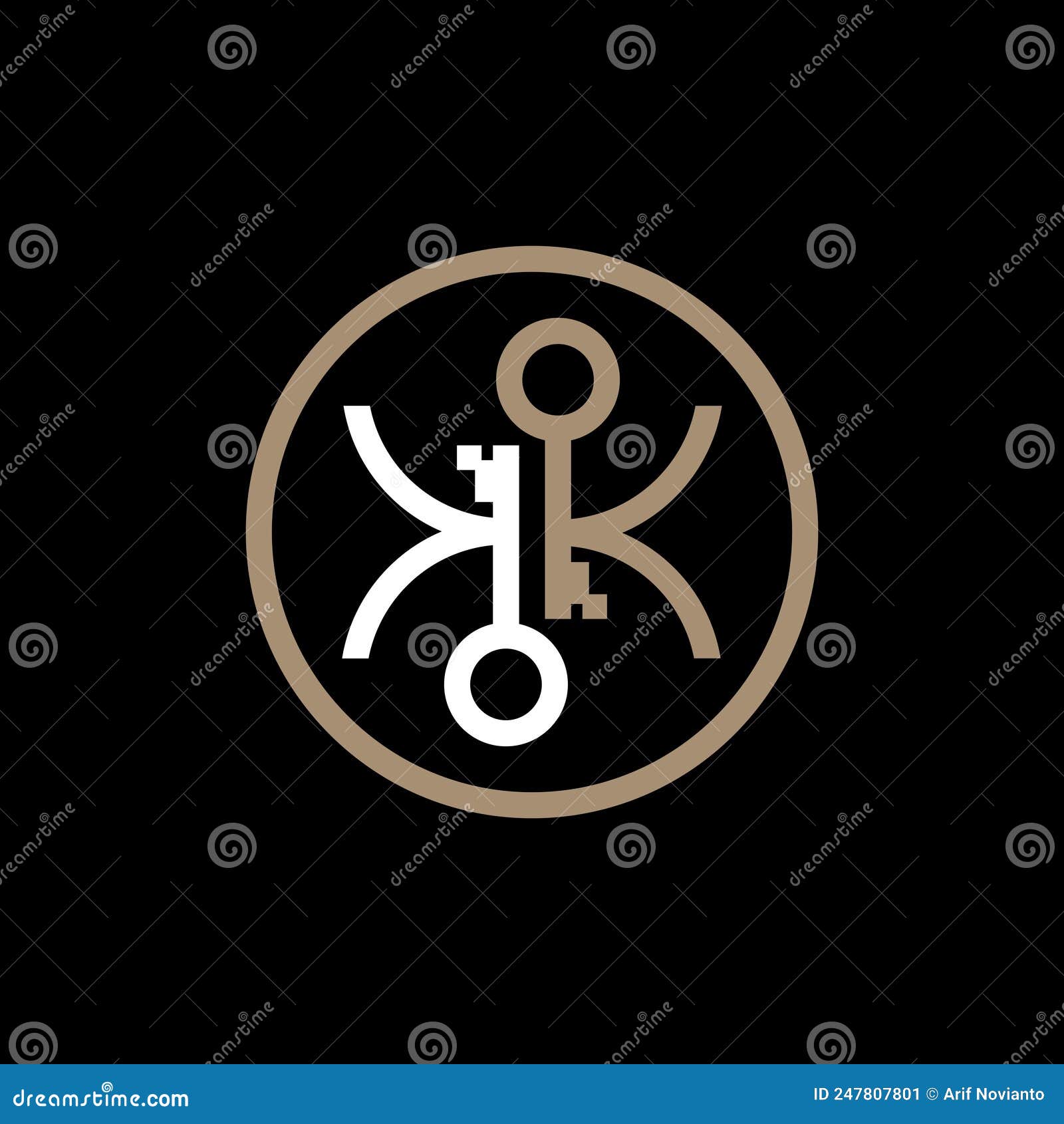 Business Key Illustration Logo with Letter K Stock Vector ...