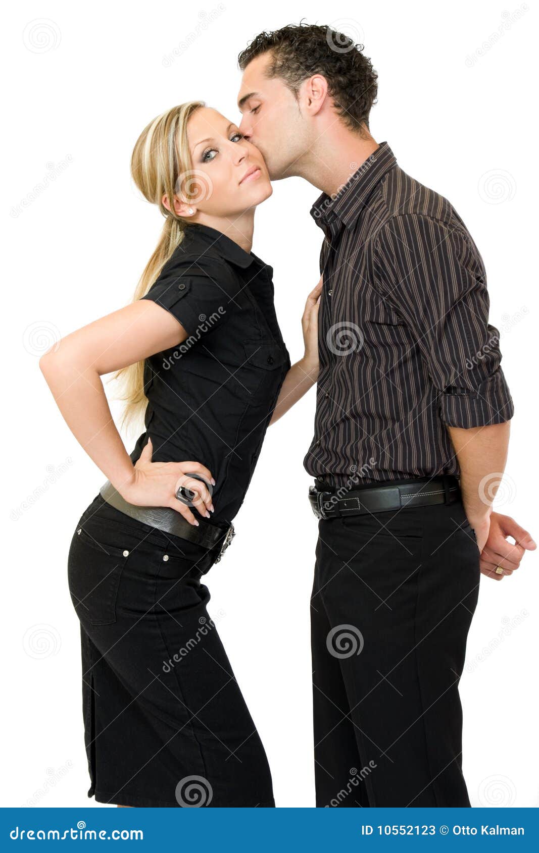 Business kiss stock image. Image of relationship, agreement - 10552123