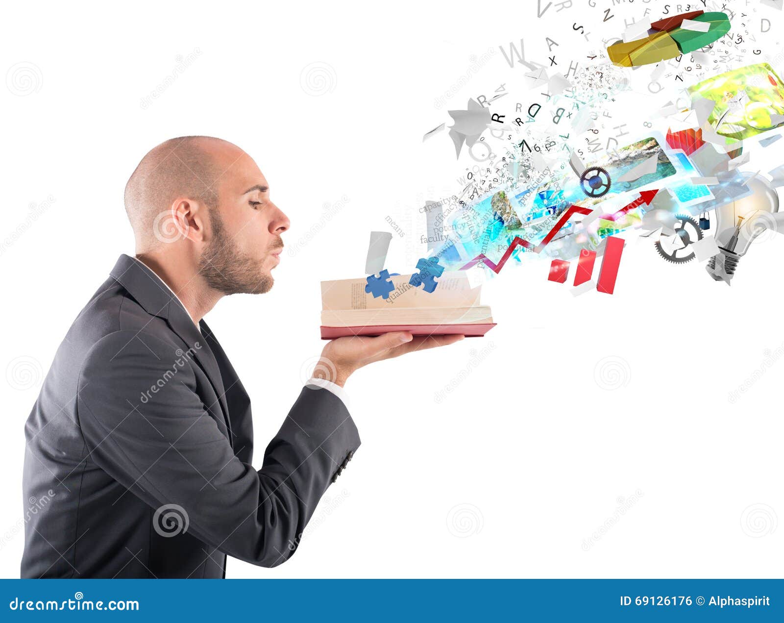 Business knowledge stock photo. Image of leisure, puzzle - 69126176