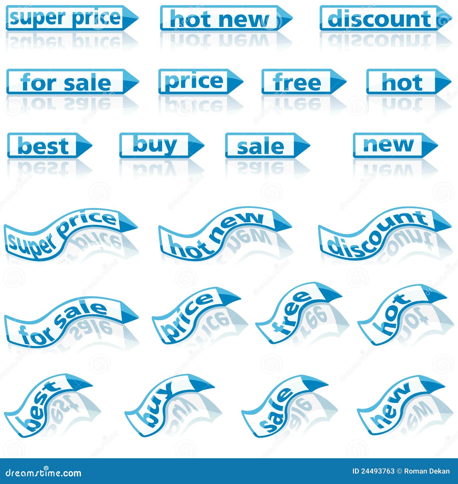 Business Labels stock vector. Illustration of discount - 24493763