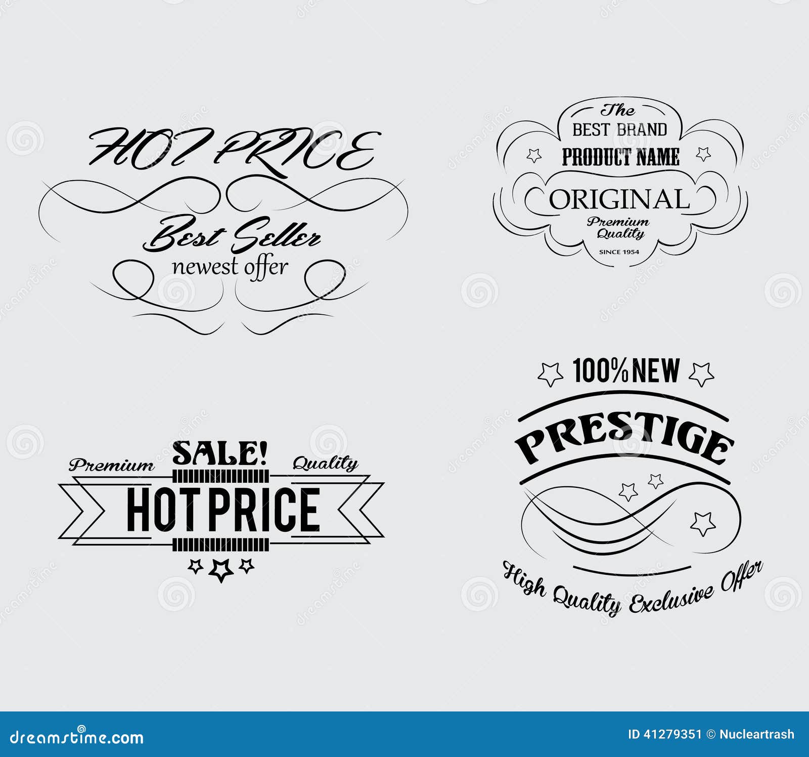 Business Labels and Badges stock vector. Illustration of collection ...