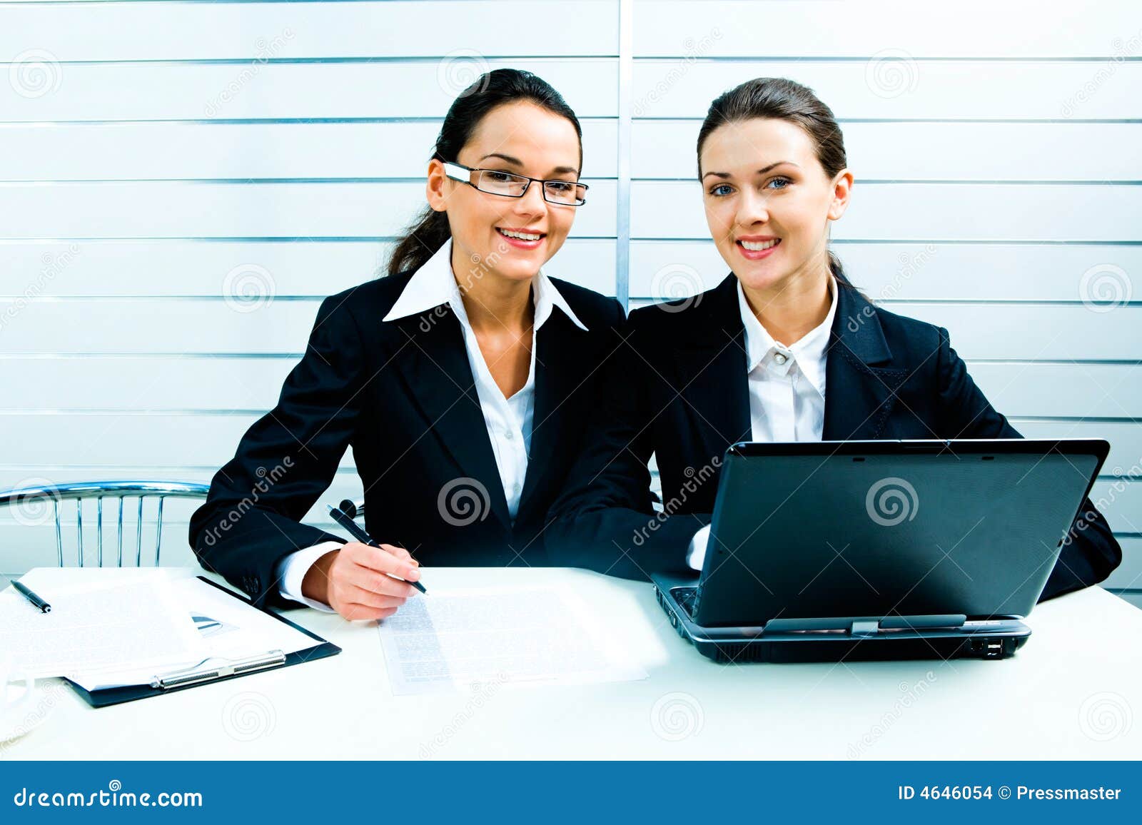 Business ladies at work stock photo. Image of friends - 4646054