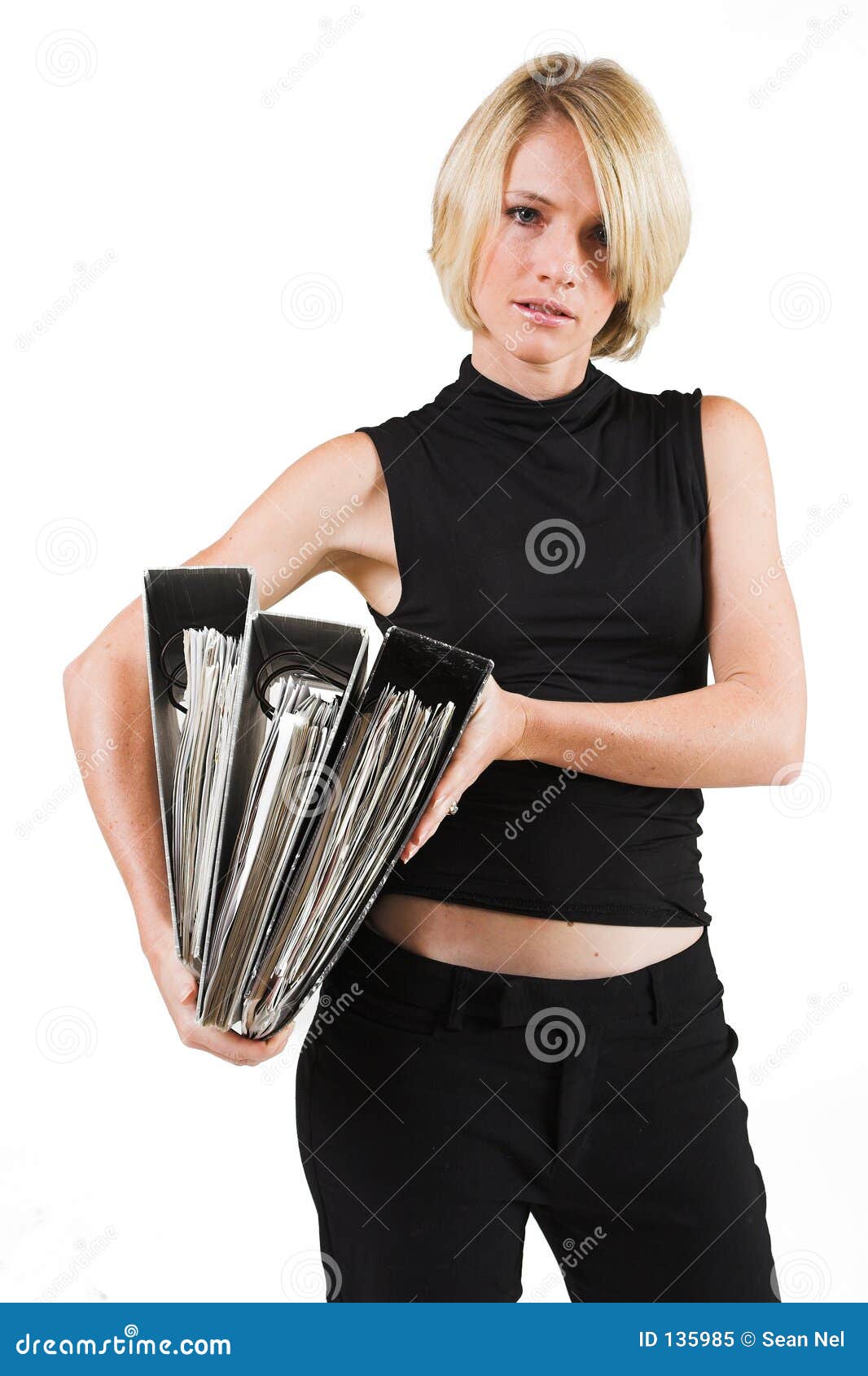 Business Lady #33 stock image. Image of paperwork, tower - 135985