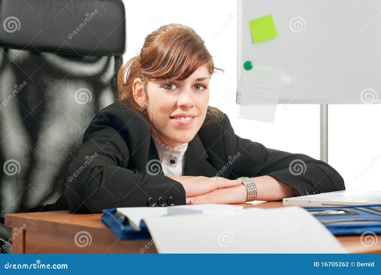 Business lady at a desk stock photo. Image of girl, beautiful - 16705262