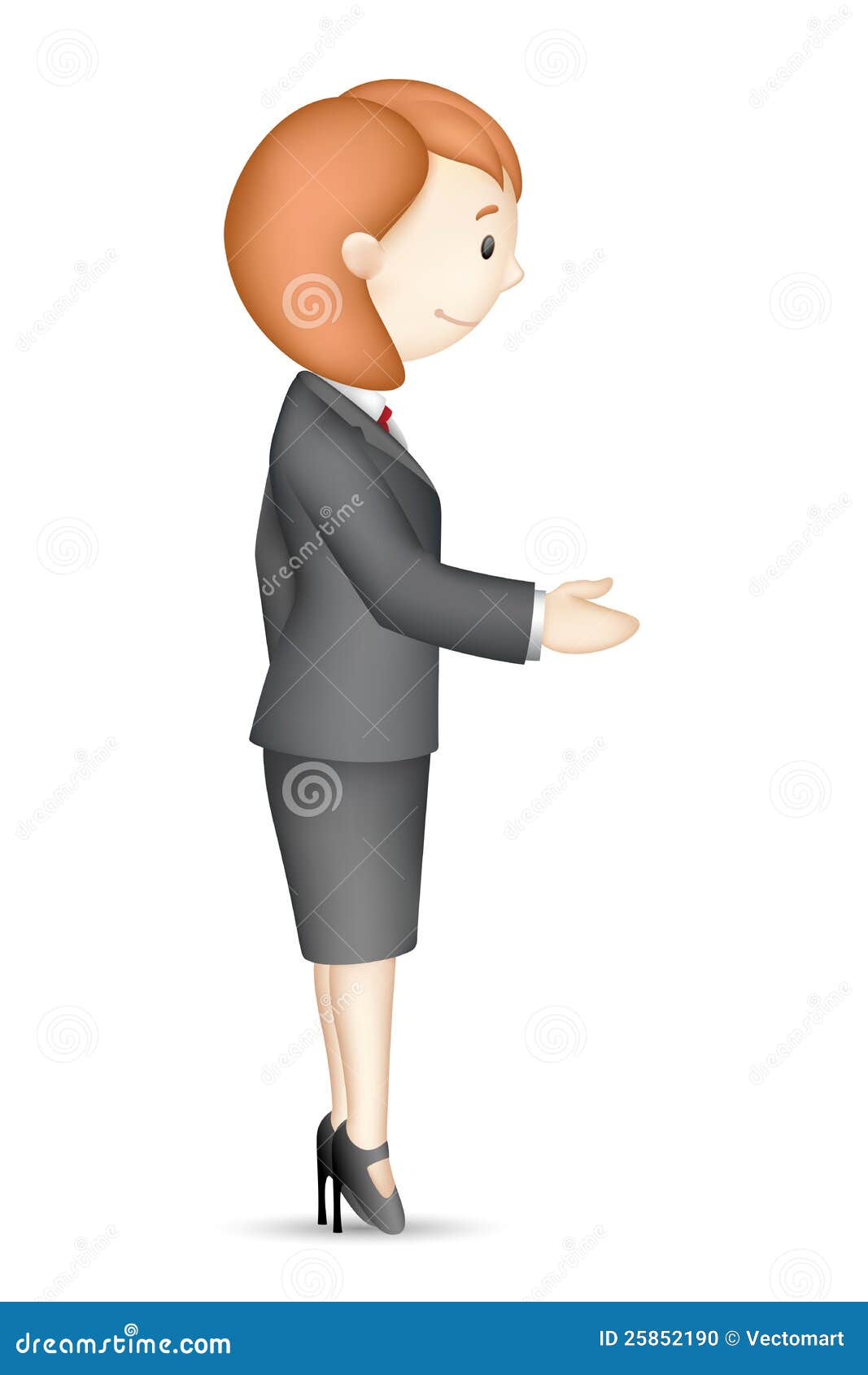 Business Lady Is Committed To Success, Runs On A Planned Schedule. The ...