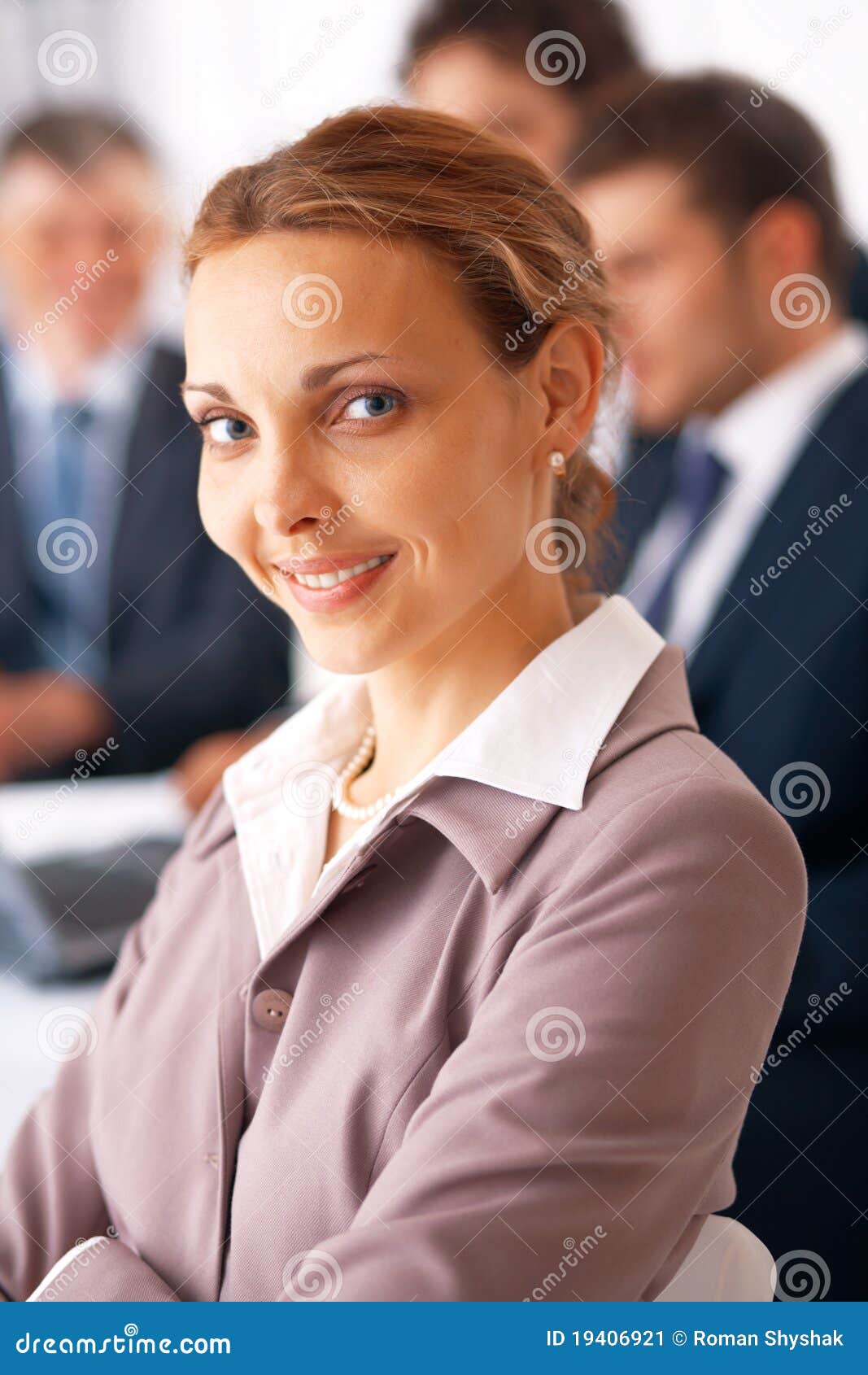 Business Lady Smiling. stock image. Image of communication - 19406921