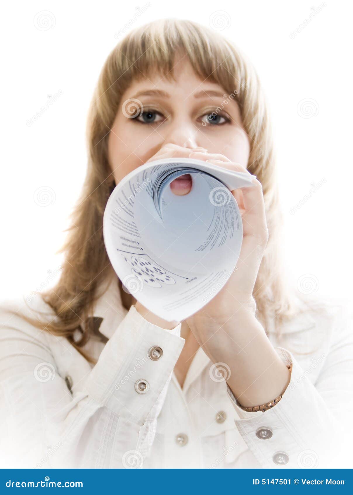 Business Lady Speaking To You Stock Image - Image of person, adult: 5147501