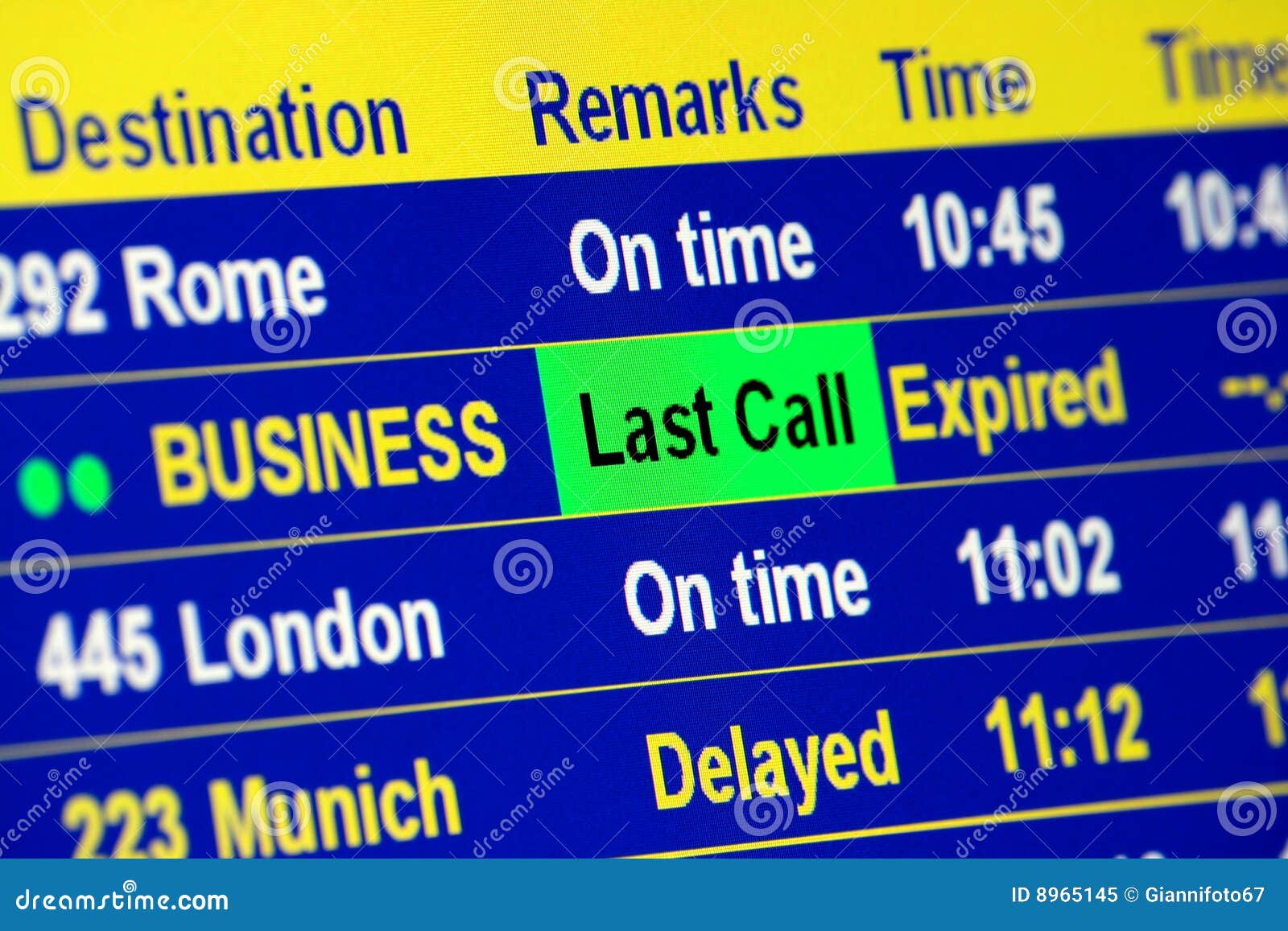 Business Last Call stock image. Image of flight, time - 8965145