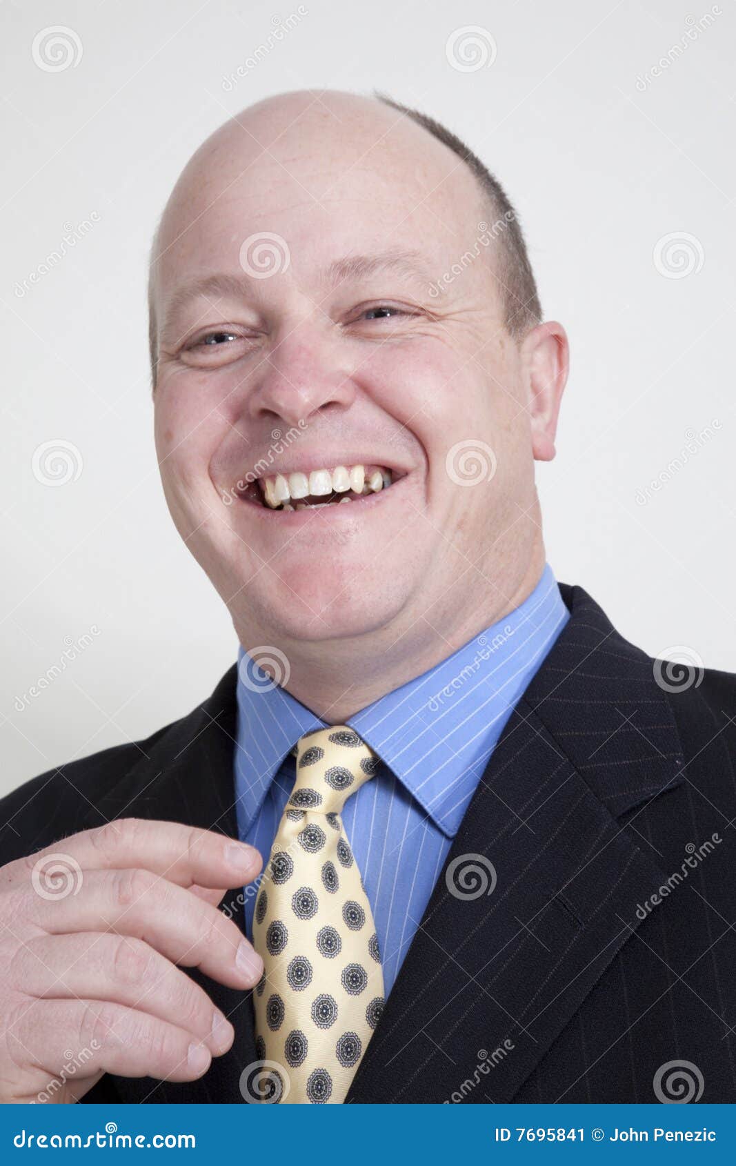 Business laugh stock image. Image of bald, smile, male - 7695841