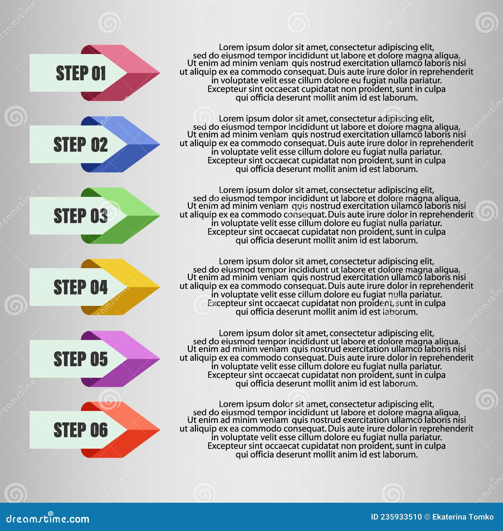 Business Layout Design for Presentation. Step-by-step Instruction ...