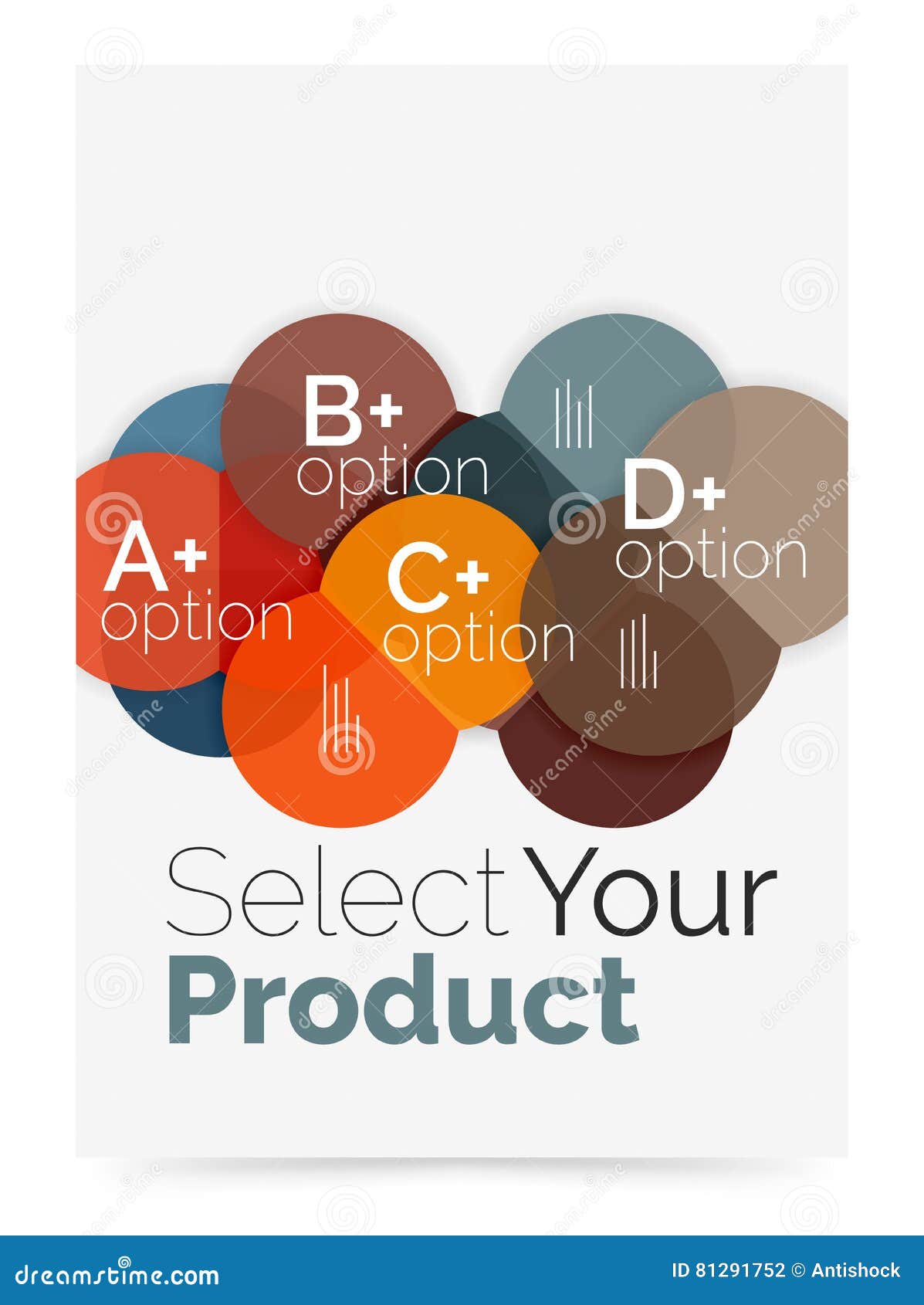 Business Layout - Select Your Product with Sample Options Stock Vector ...