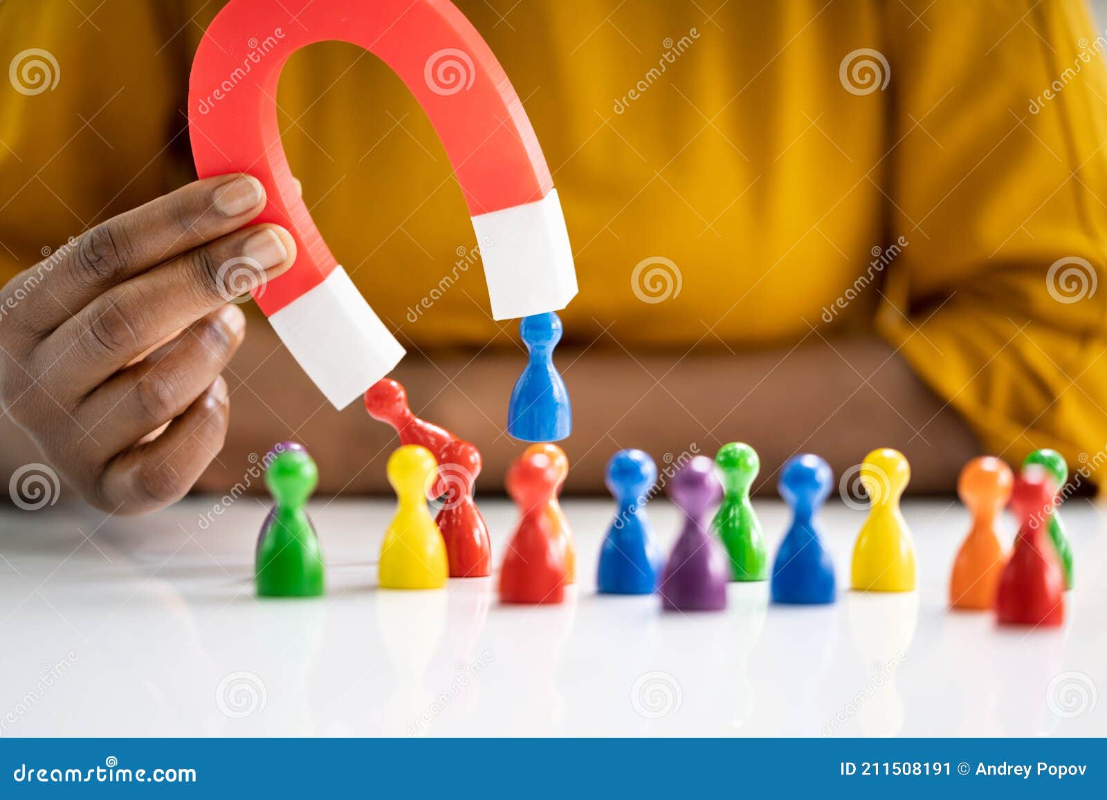 Business Lead and Customer Generation Magnet Stock Image - Image of ...