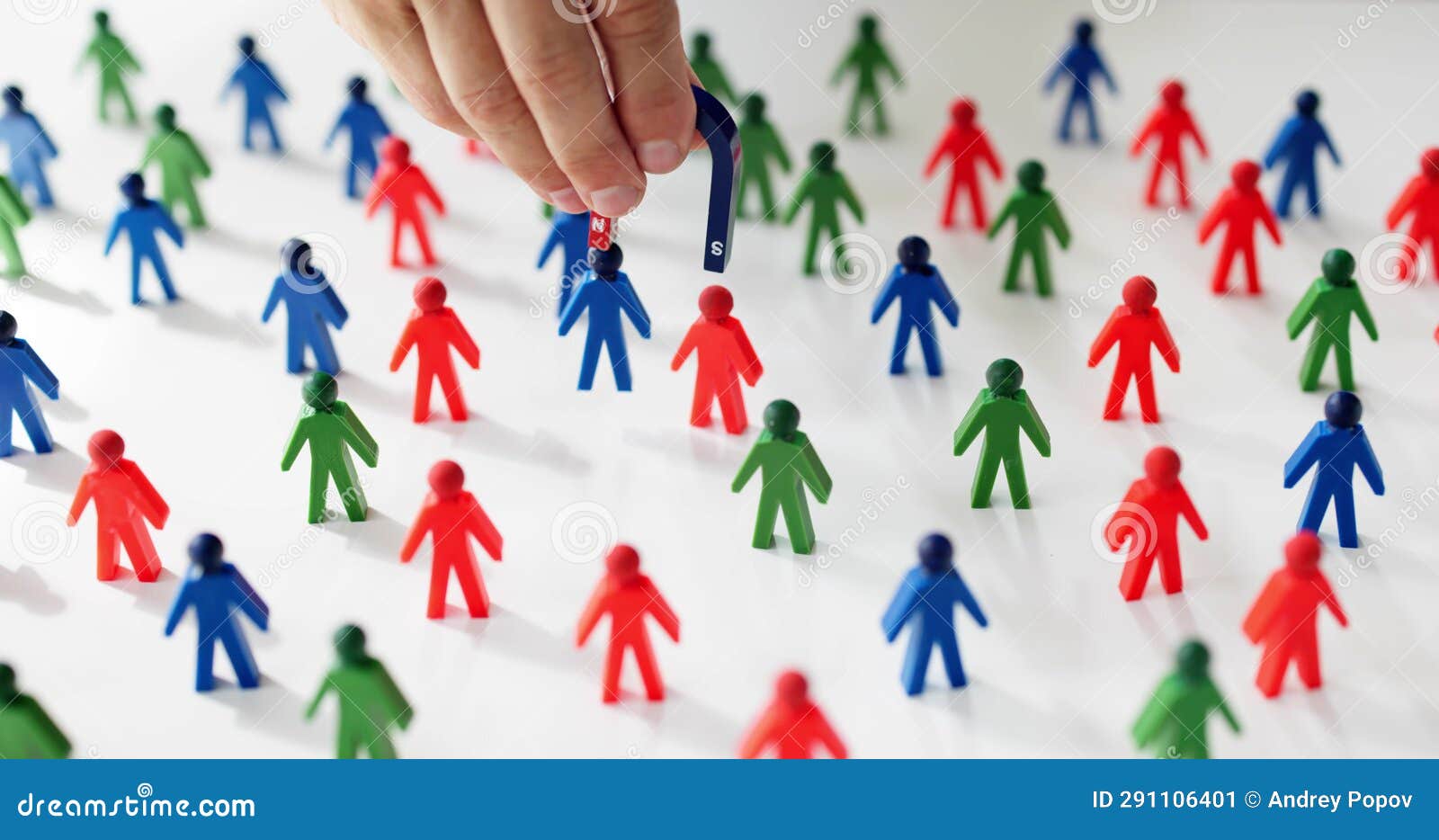 Business Lead and Customer Generation Magnet Pulling Stock Image ...