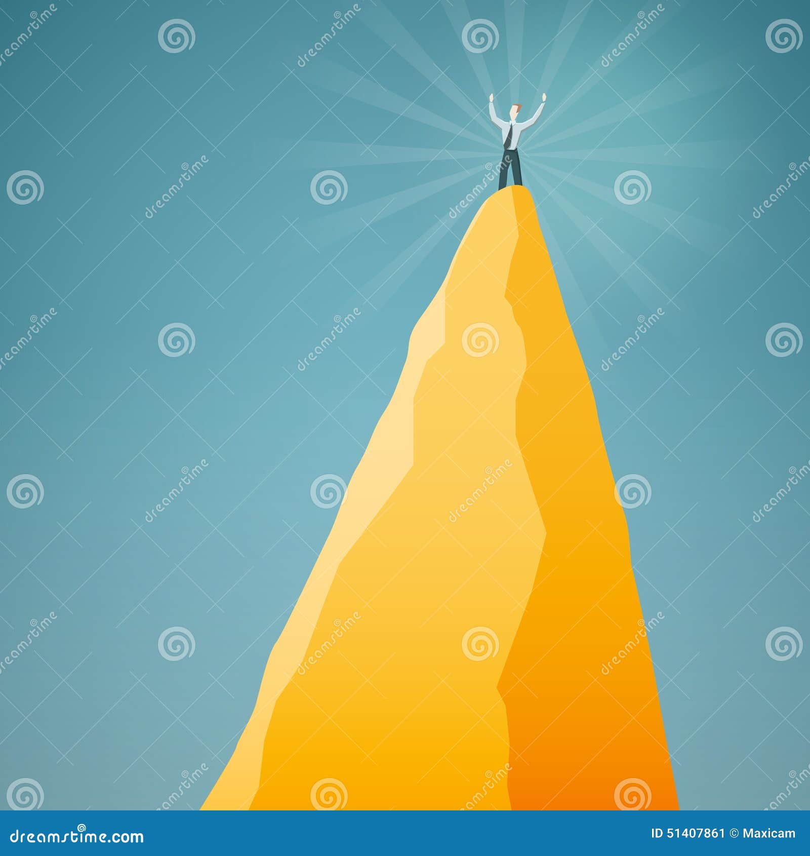 Business Leader And High Achiever Cartoon Vector | CartoonDealer.com ...