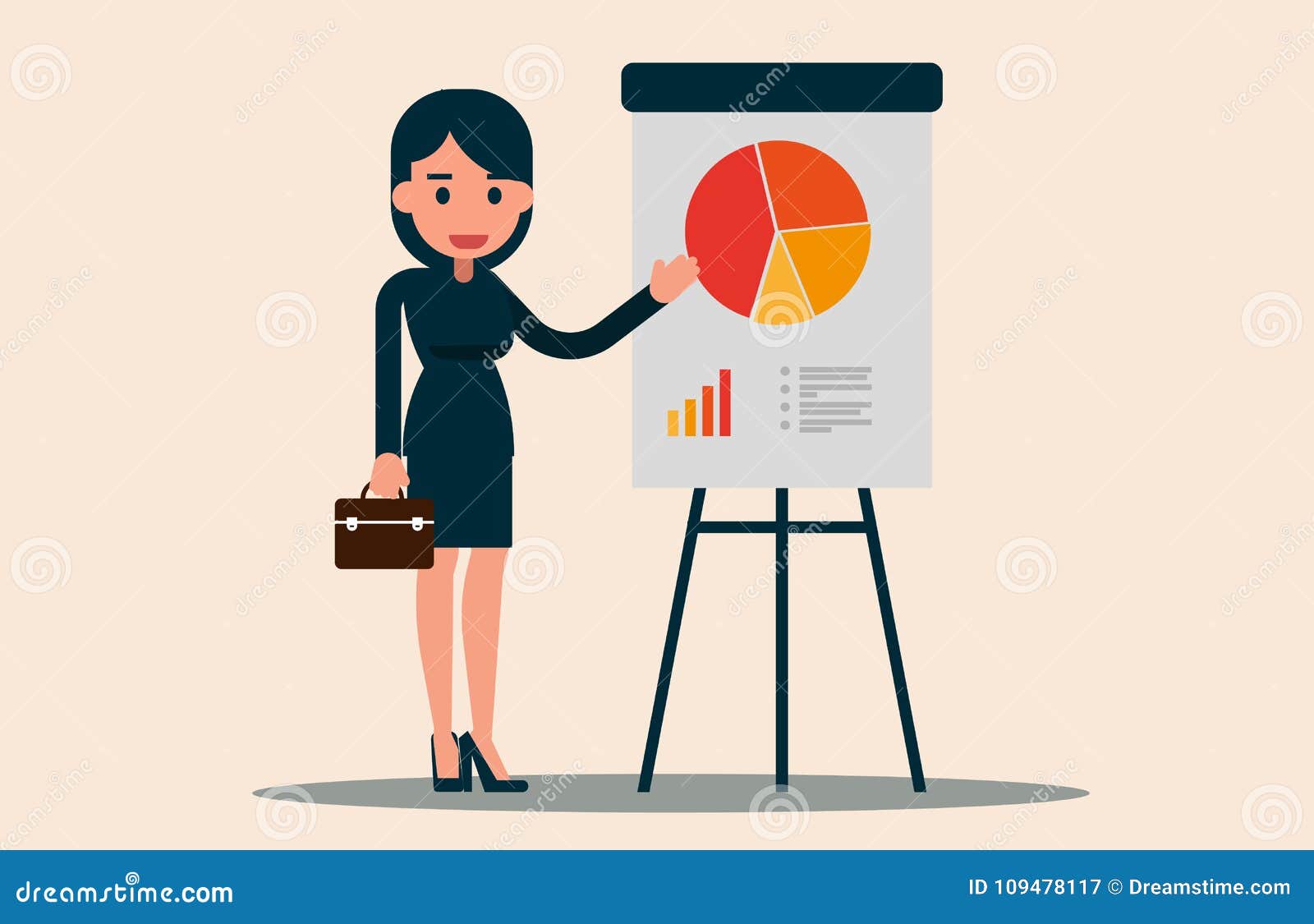 Business Leader Presentation for Business Strategy. Vector Business ...