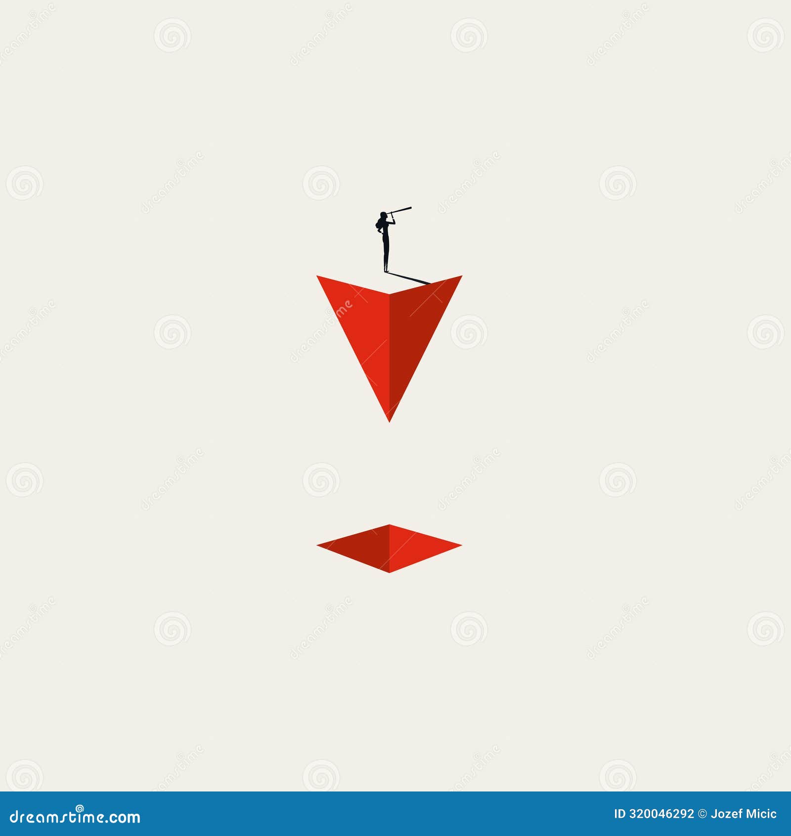 Business Leader, Vector Concept. Symbol of Vision, Leadership, Strategy ...