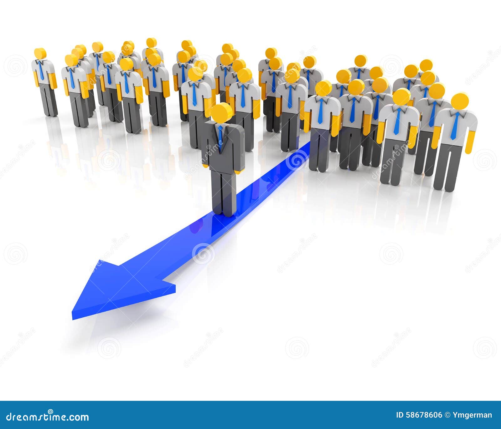 Business Leadership and Direction Stock Illustration - Illustration of ...