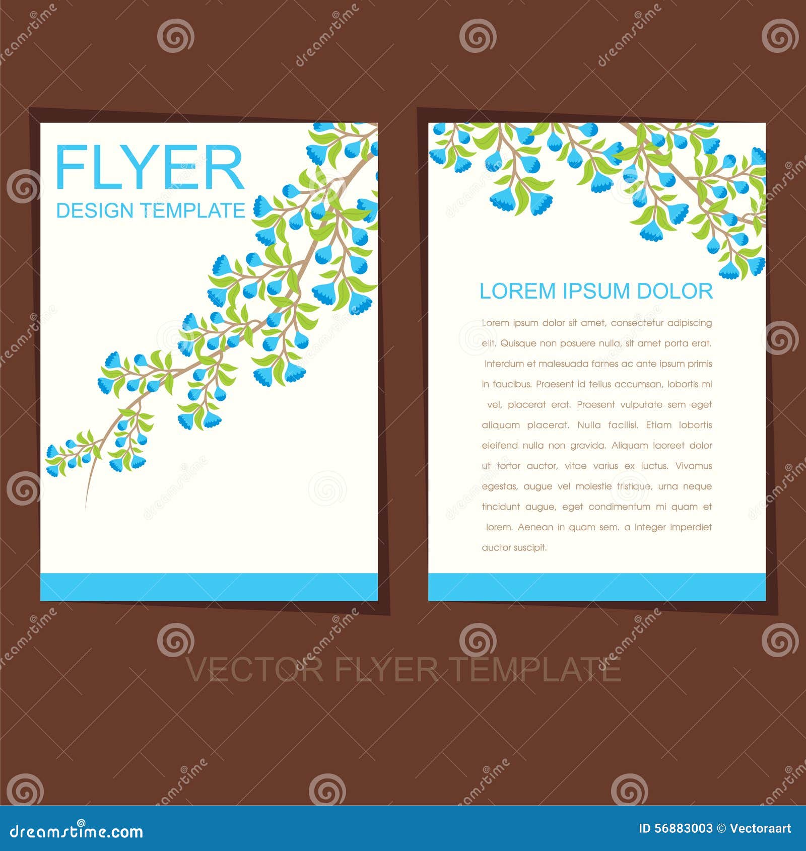 Business Leaflet or Flyer Design Stock Vector - Illustration of ...