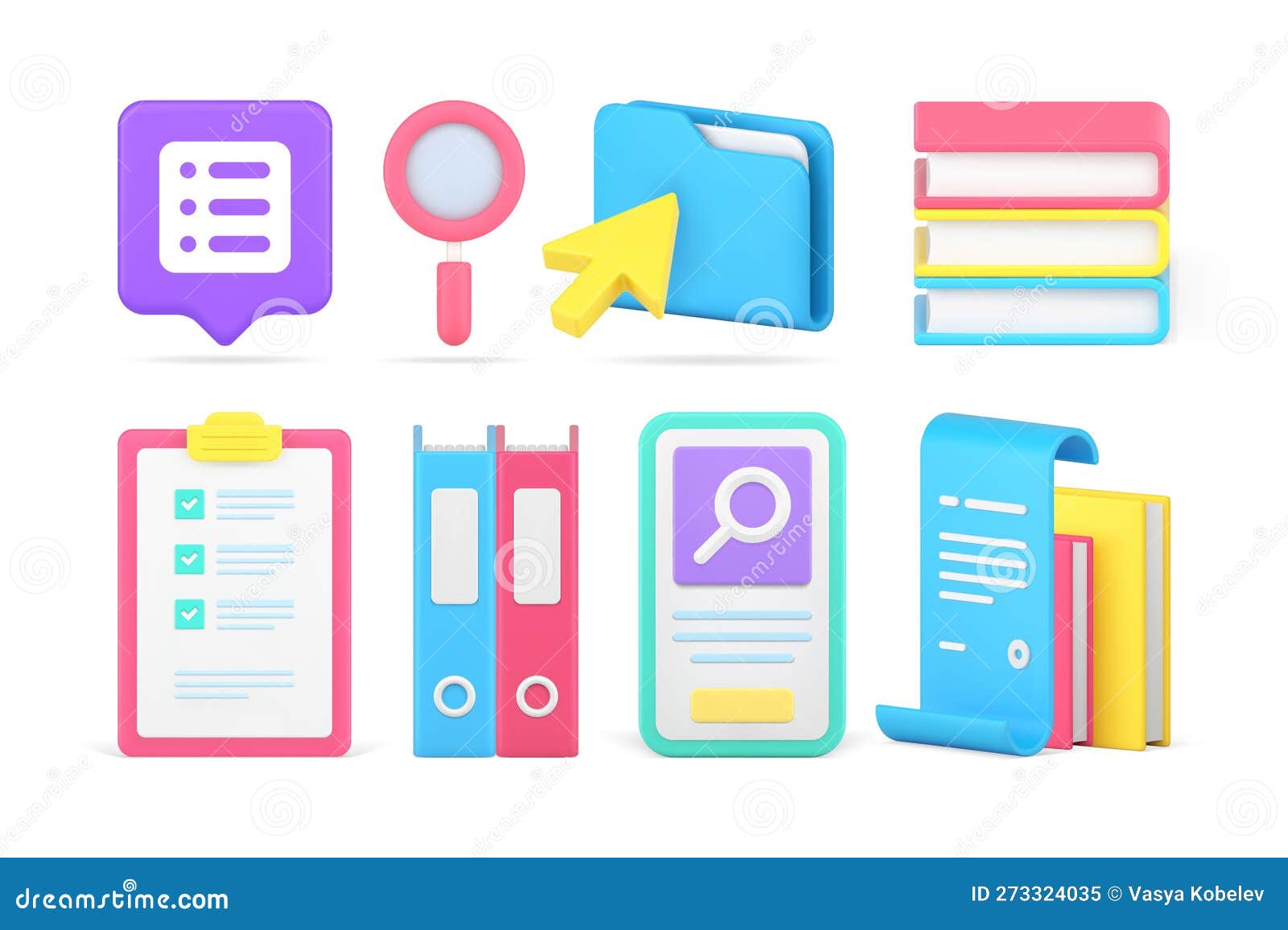 Business Learning Searching Information Book Folder Office Paperwork ...