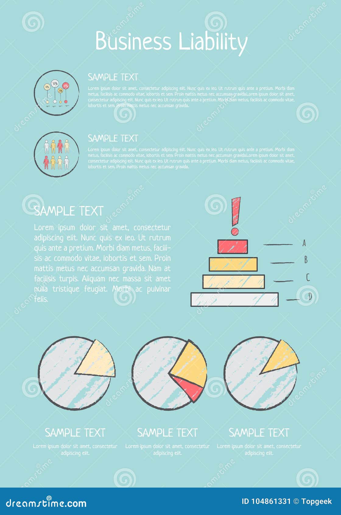 Business Liability Analysis Vector Illustration Stock Vector ...