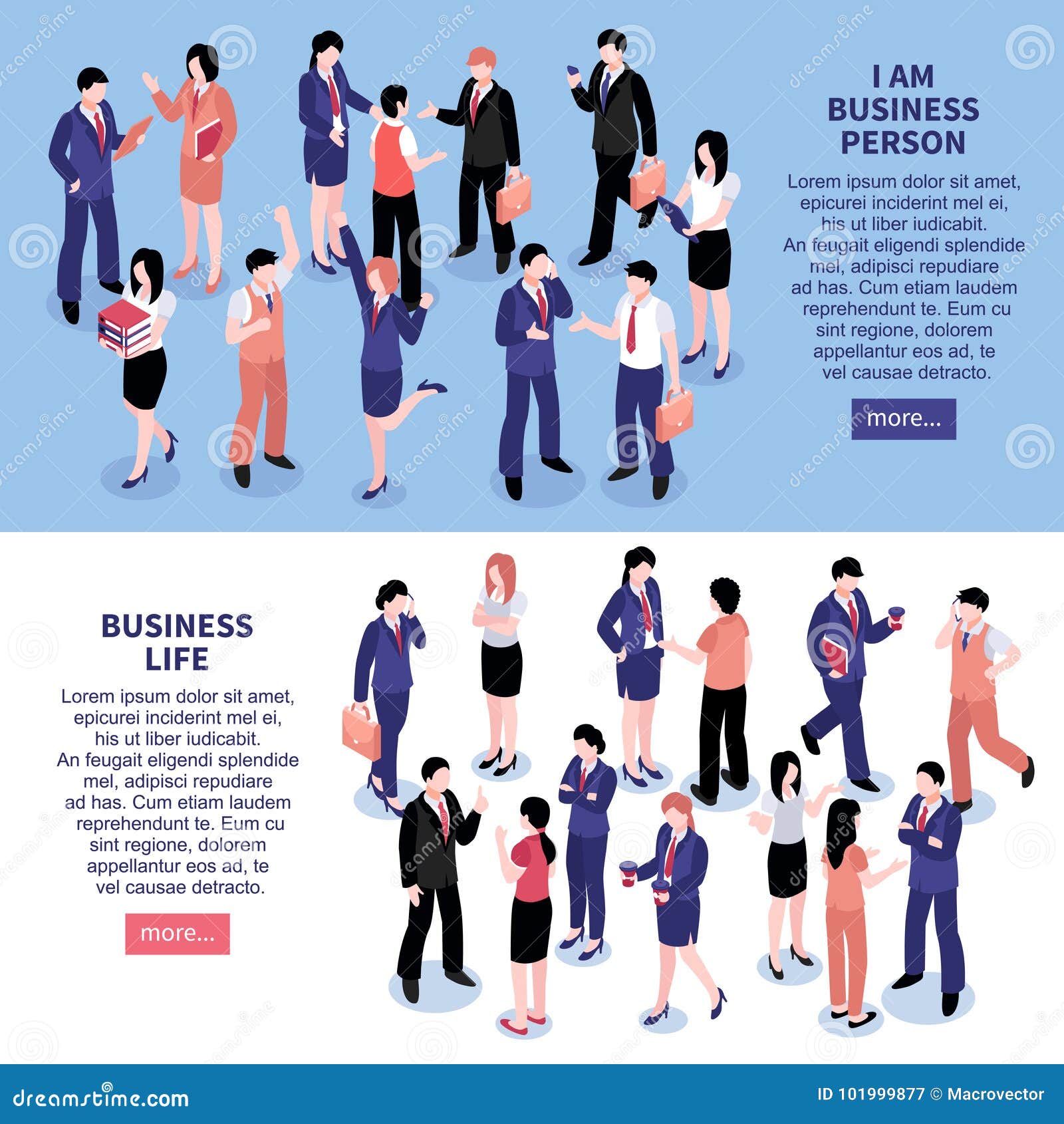 Business People Horizontal Banners Stock Vector - Illustration of ...